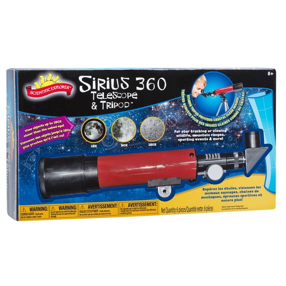 Scientific Explorers Sirius 360 Telescope & Tripod- - Walmart.com