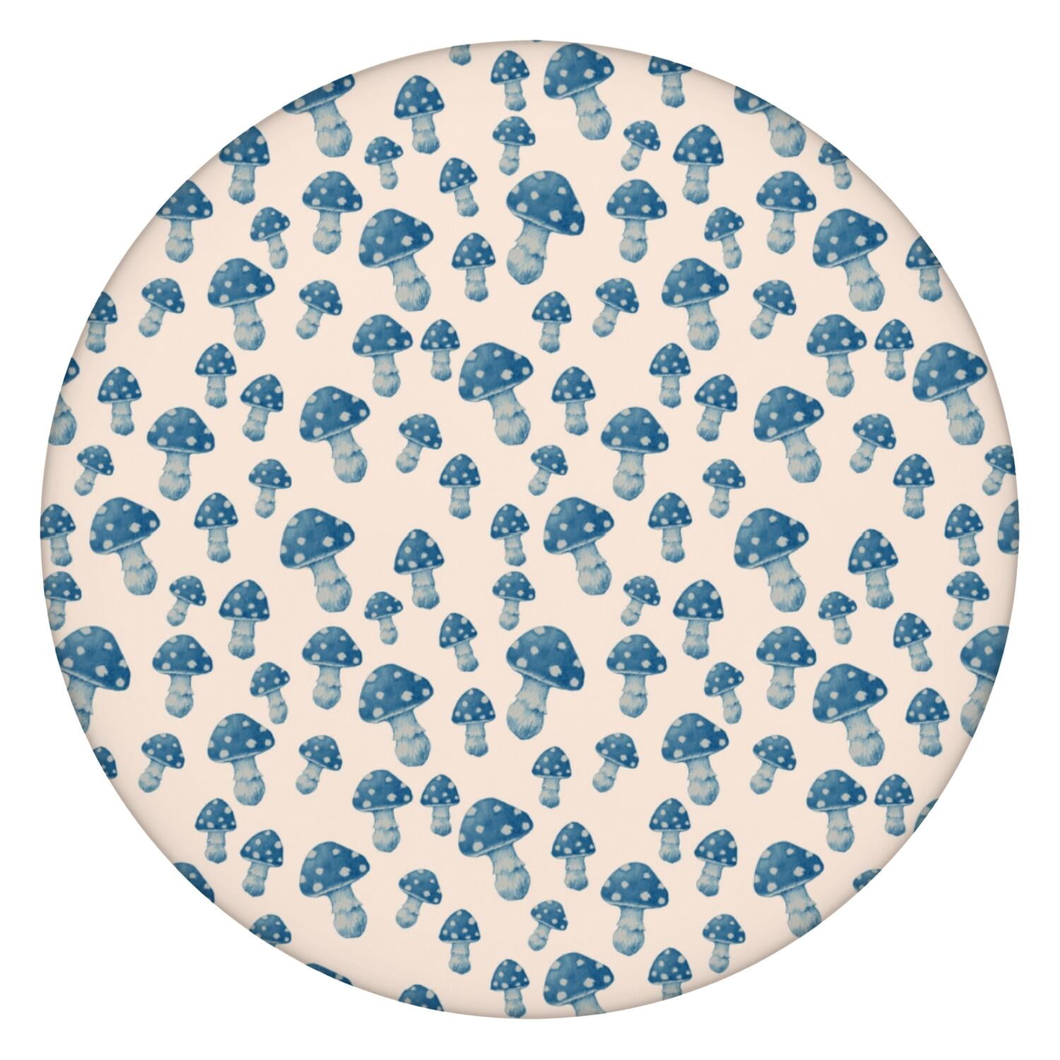 Scientific Fungi Round Table Cover - Scratch-Resistant Elastic Edge ...
