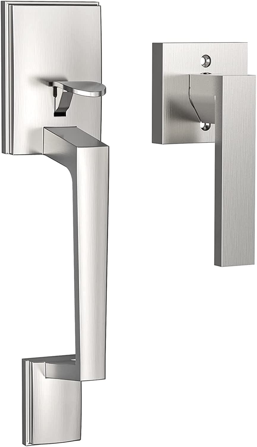 Scifil Front Door Handle, Single Cylinder Exterior Door Entry Handle ...