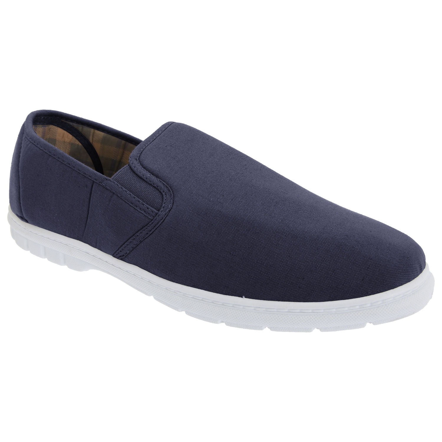 Scimitar Mens Twin Gusset Slip On Casual Textile Shoes - Walmart.com