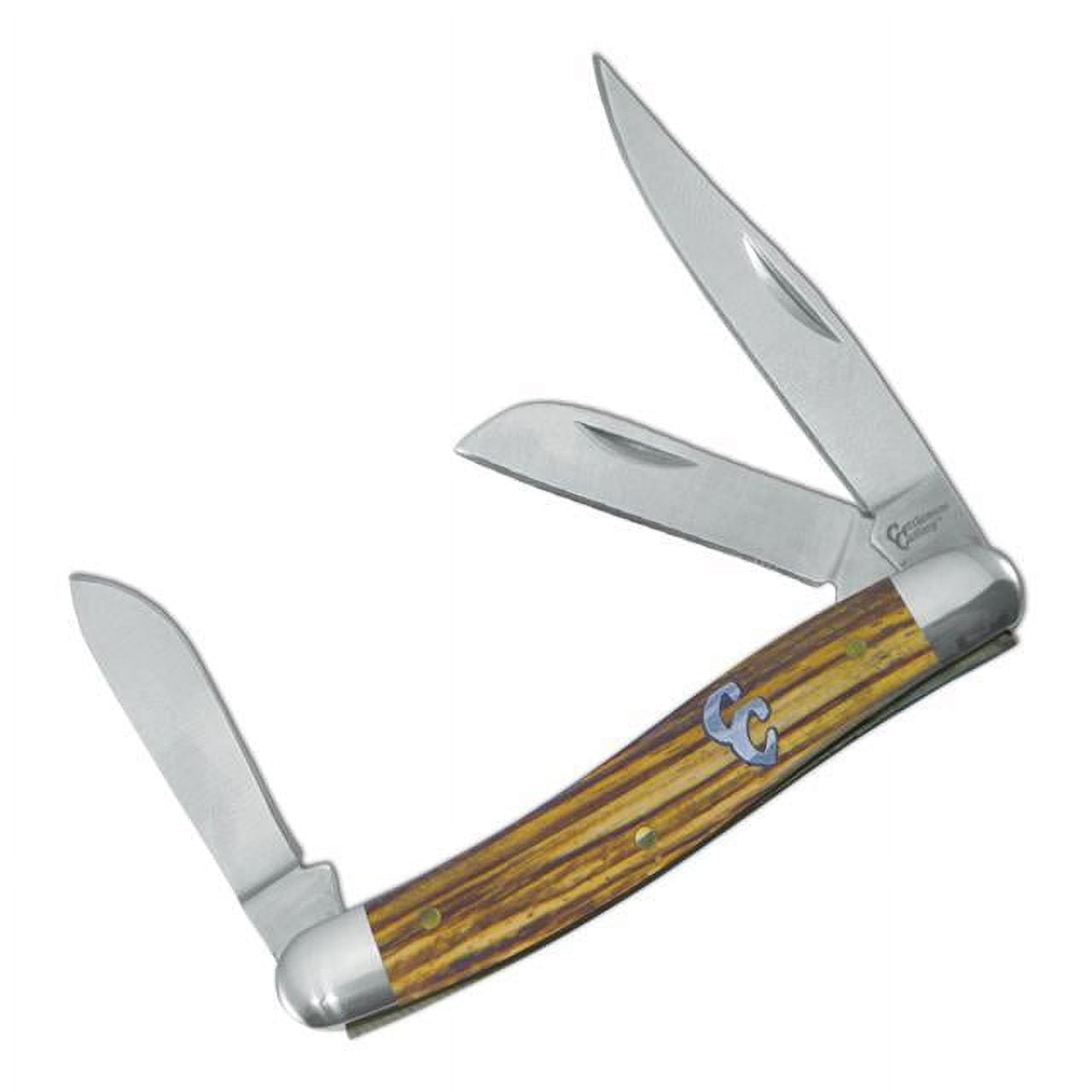 Scipio FCC0001ZW 3-Blade Sagebrush Stockman Pocket Knife Multi-Blade ...