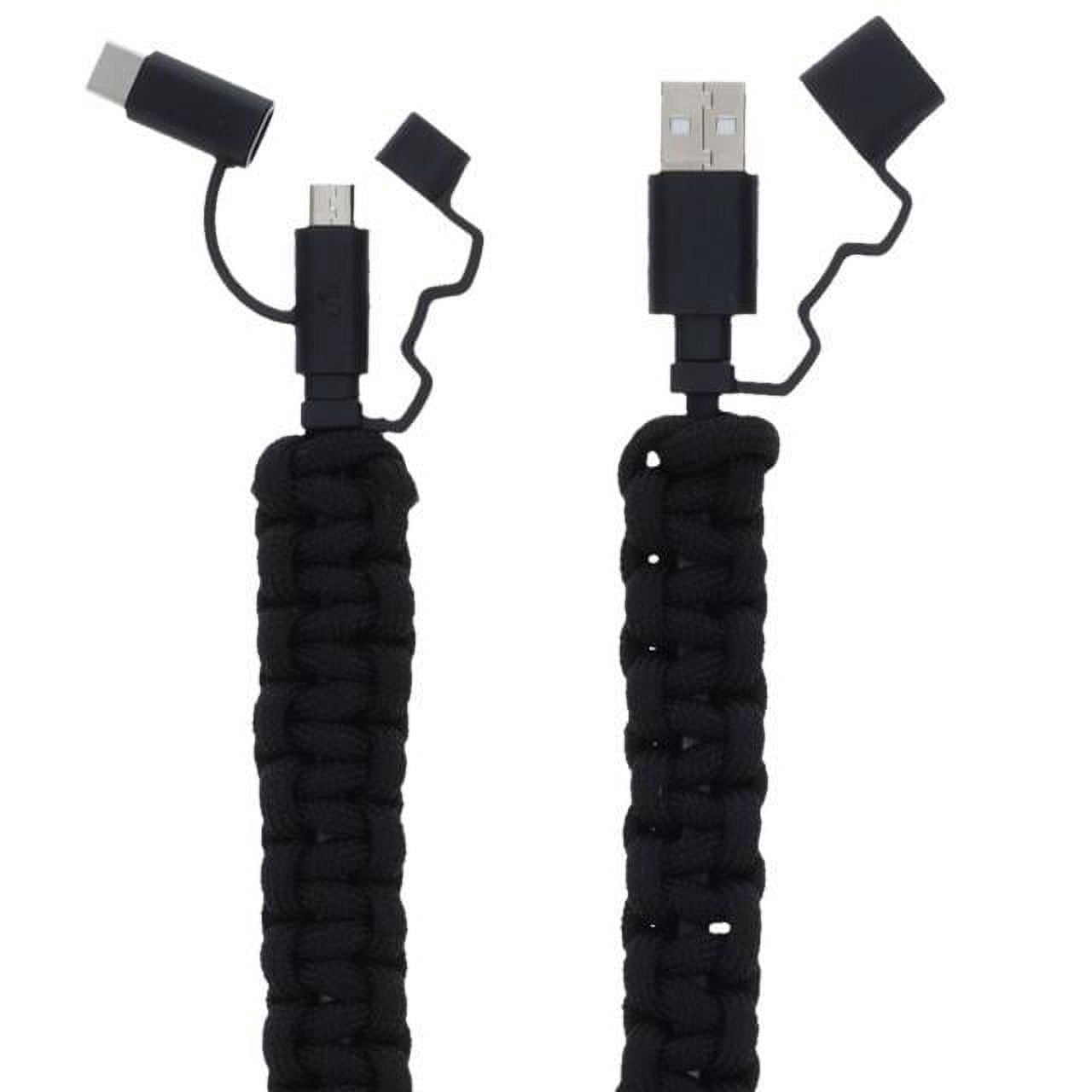 Scipio Micro/USB-C(R) Paracord Cable - Walmart.com