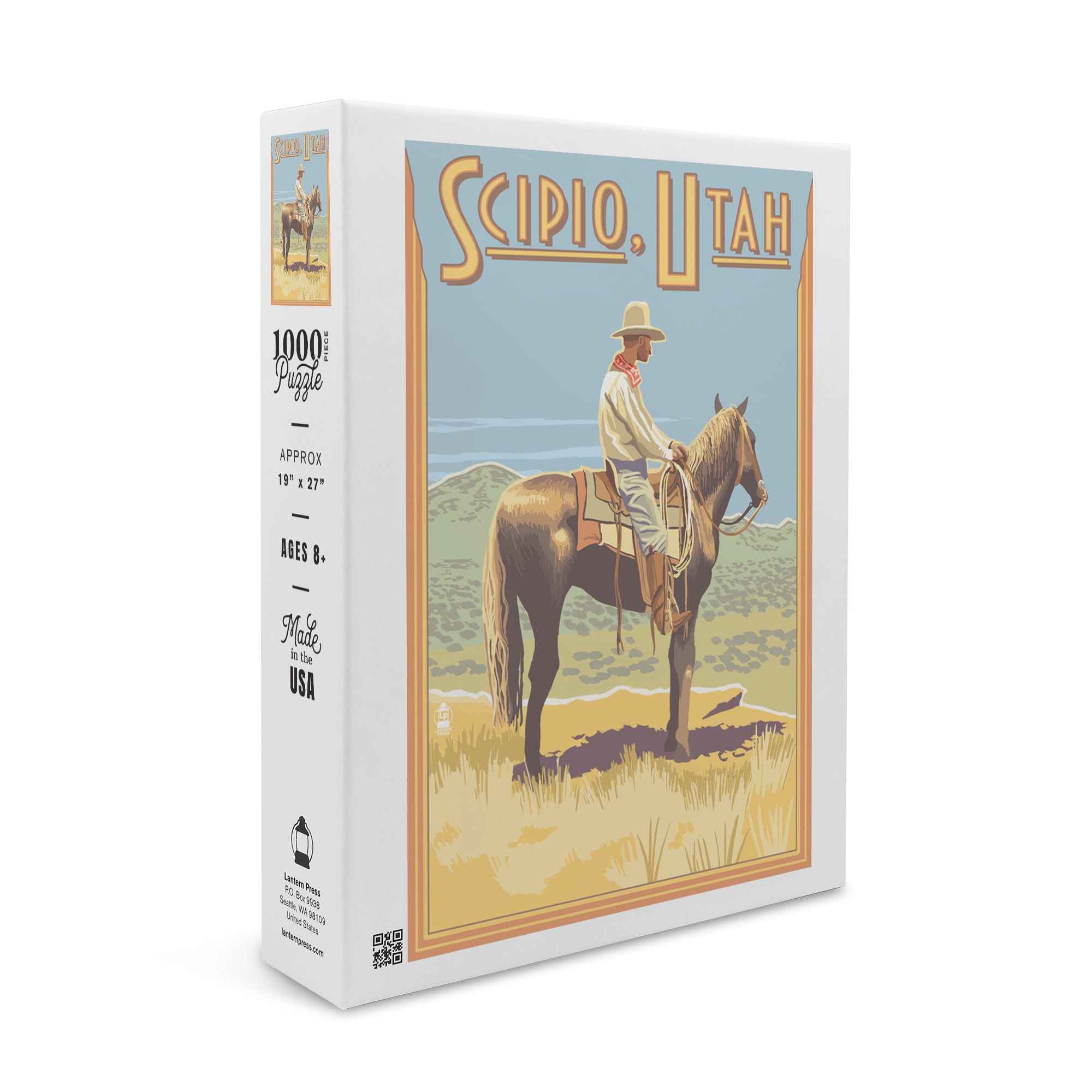 Scipio, Utah, Cowboy Side View (1000 Piece Puzzle, Size 19x27 ...