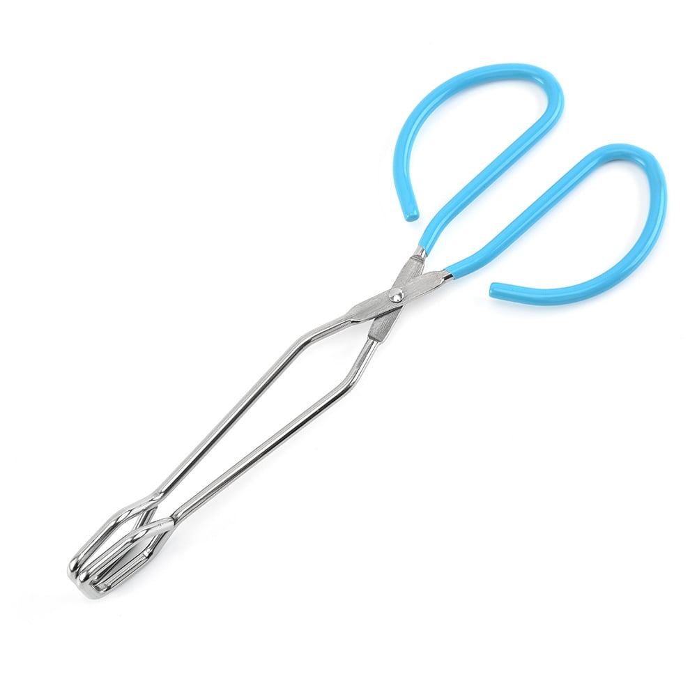 Scissor Cooking Tongs 10 Inches Stainless Steel Wire Tongs, Set of 2 ...