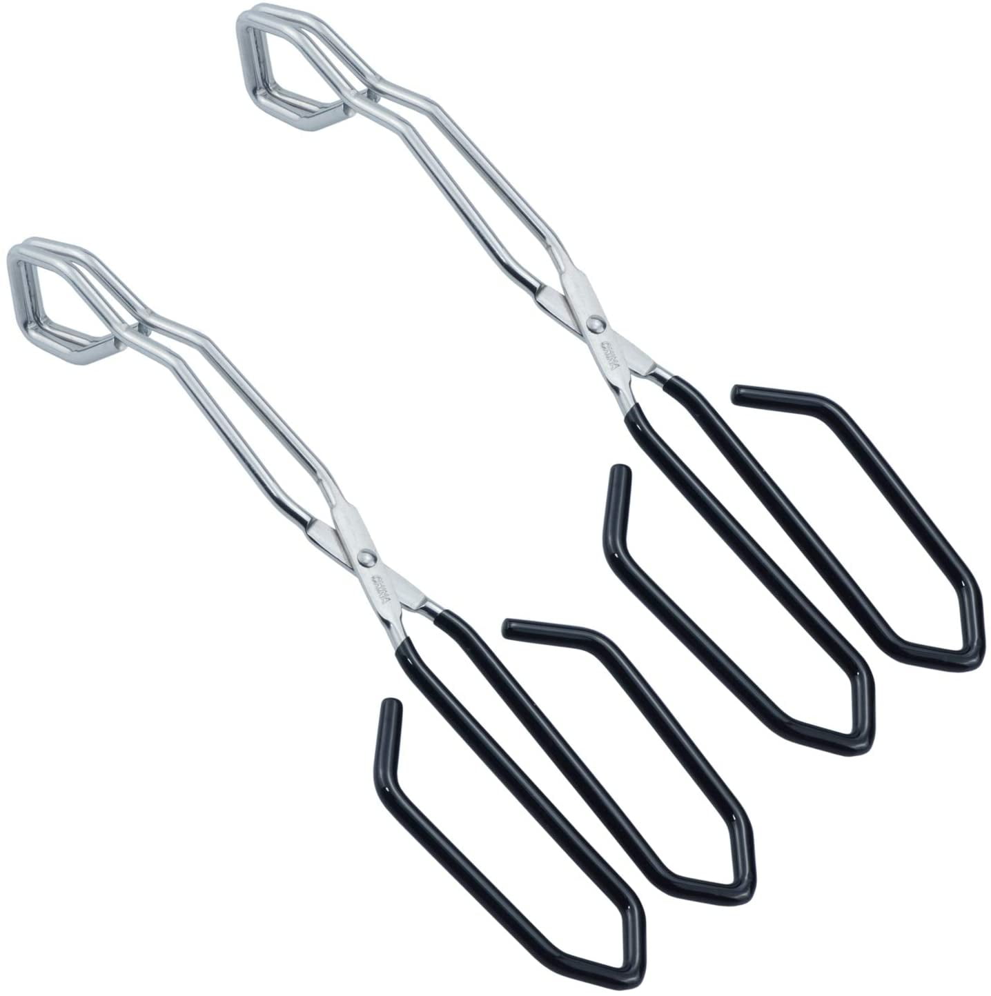 Scissor Cooking Tongs 11-Inch Stainless Steel Wire Tongs Kitchen ...