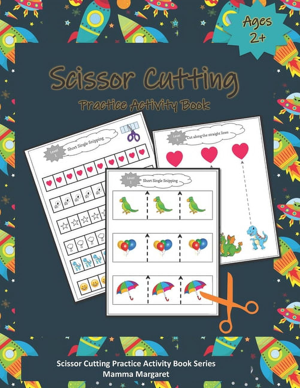 OUTER SPACE themed Scissor Cutting Practice Activity Book - scissor ...