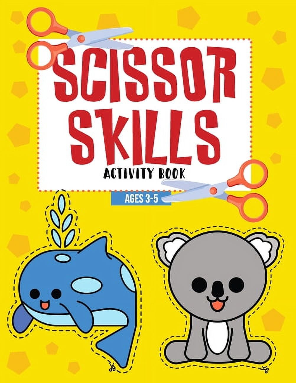 Scissor Skills Activity Book Ages 3-5: Color, Cut & Glue Preschool ...