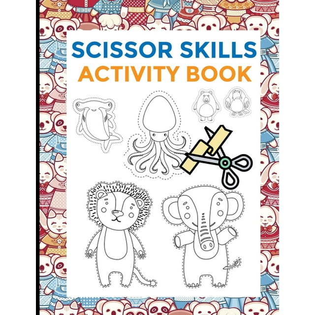 Scissor Skills Activity Book: Preschool Scissors Workbooks - Cutting ...