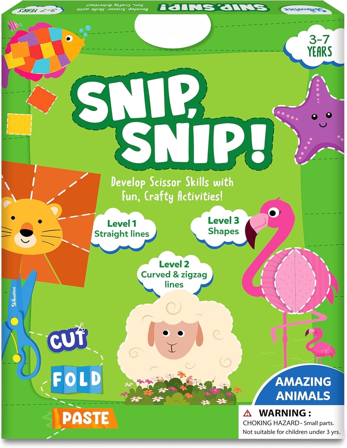 Scissor Skills Activity Book - Snip, Snip, Art & Craft Kit for Kids ...