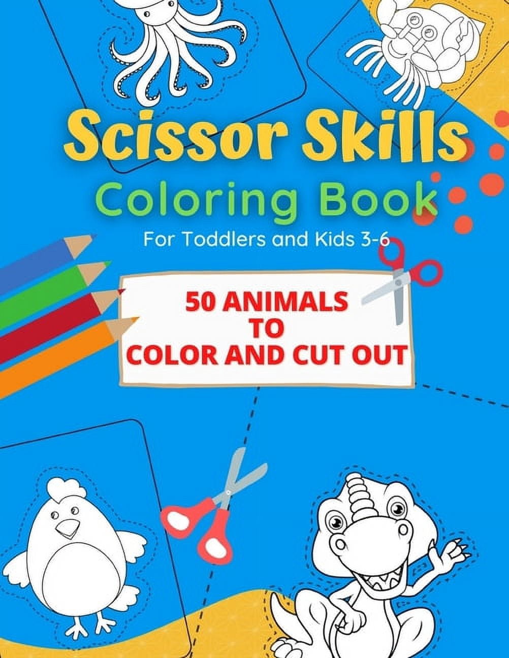 Scissor Skills Coloring Book - Walmart.com