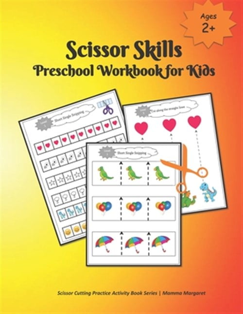 Pre-Owned Scissor Skills Preschool Workbook for Kids: Mermaid themed ...