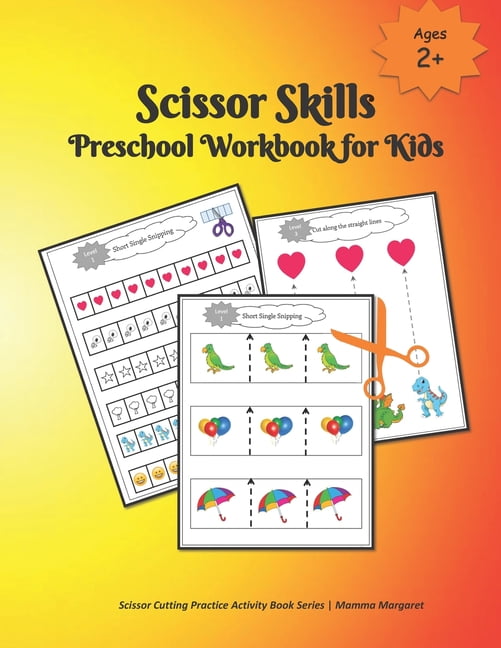 Scissor Skills Preschool Workbook for Kids: Mermaid themed Scissor ...