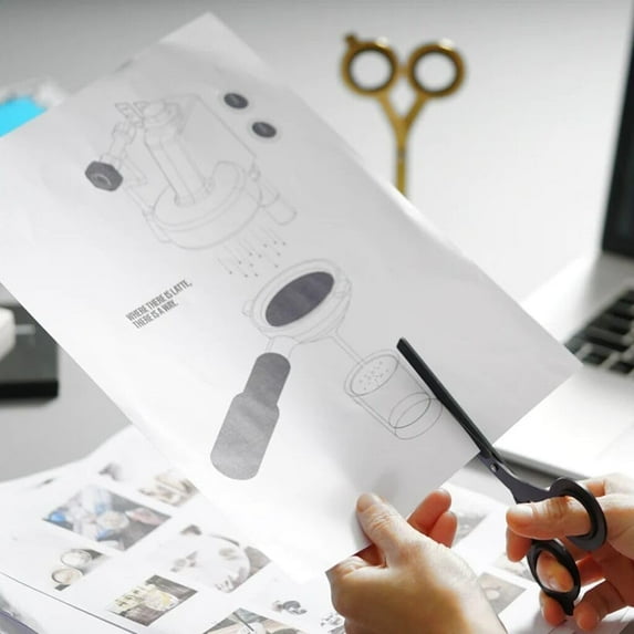 Scissors - 2-in-1 All Purpose Scissors & Box Cutter - Heavy Duty ...