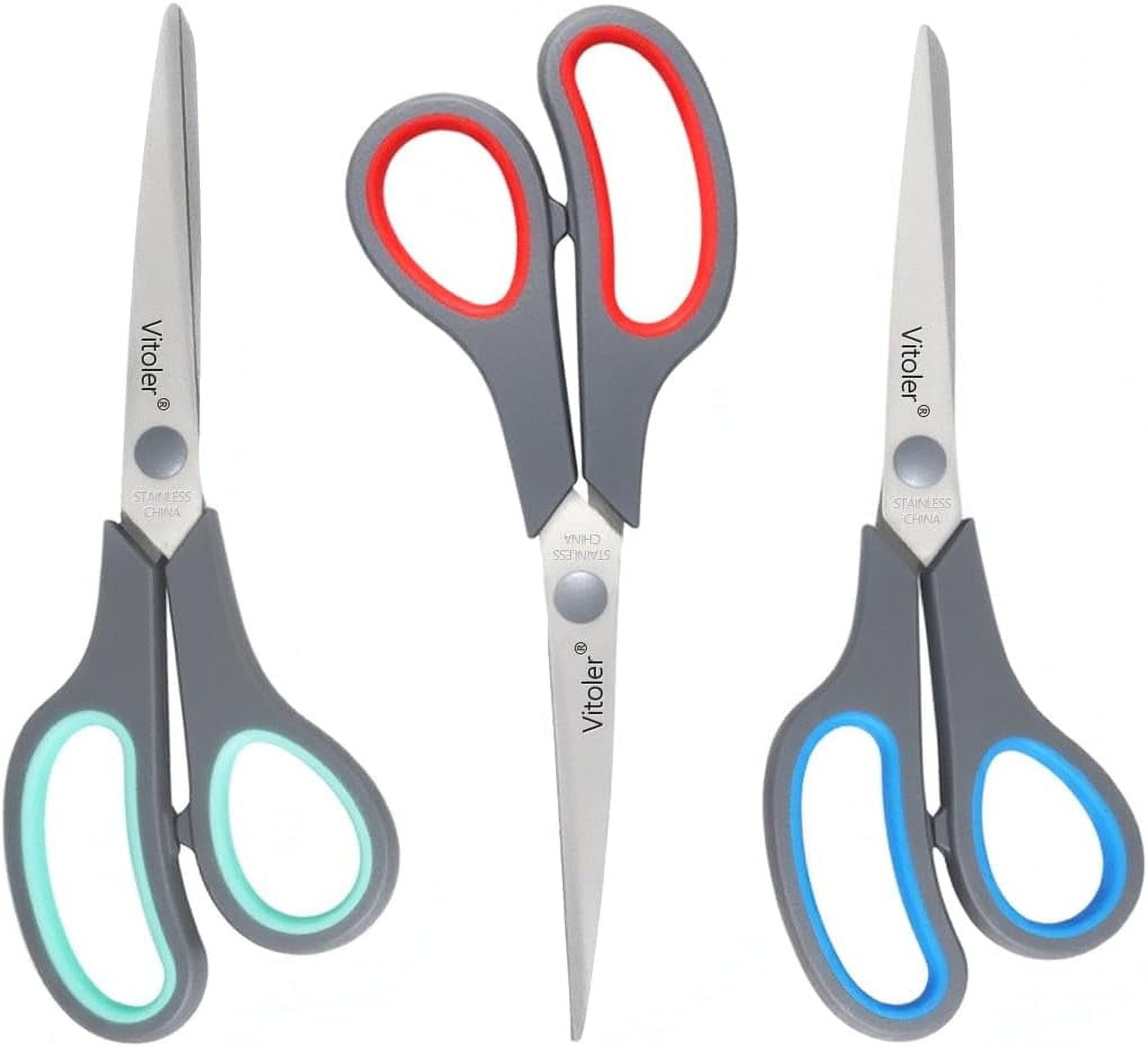 Scissors Heavy Duty Bulk 3-Pack,scissors kitchen,Craft Super Office ...