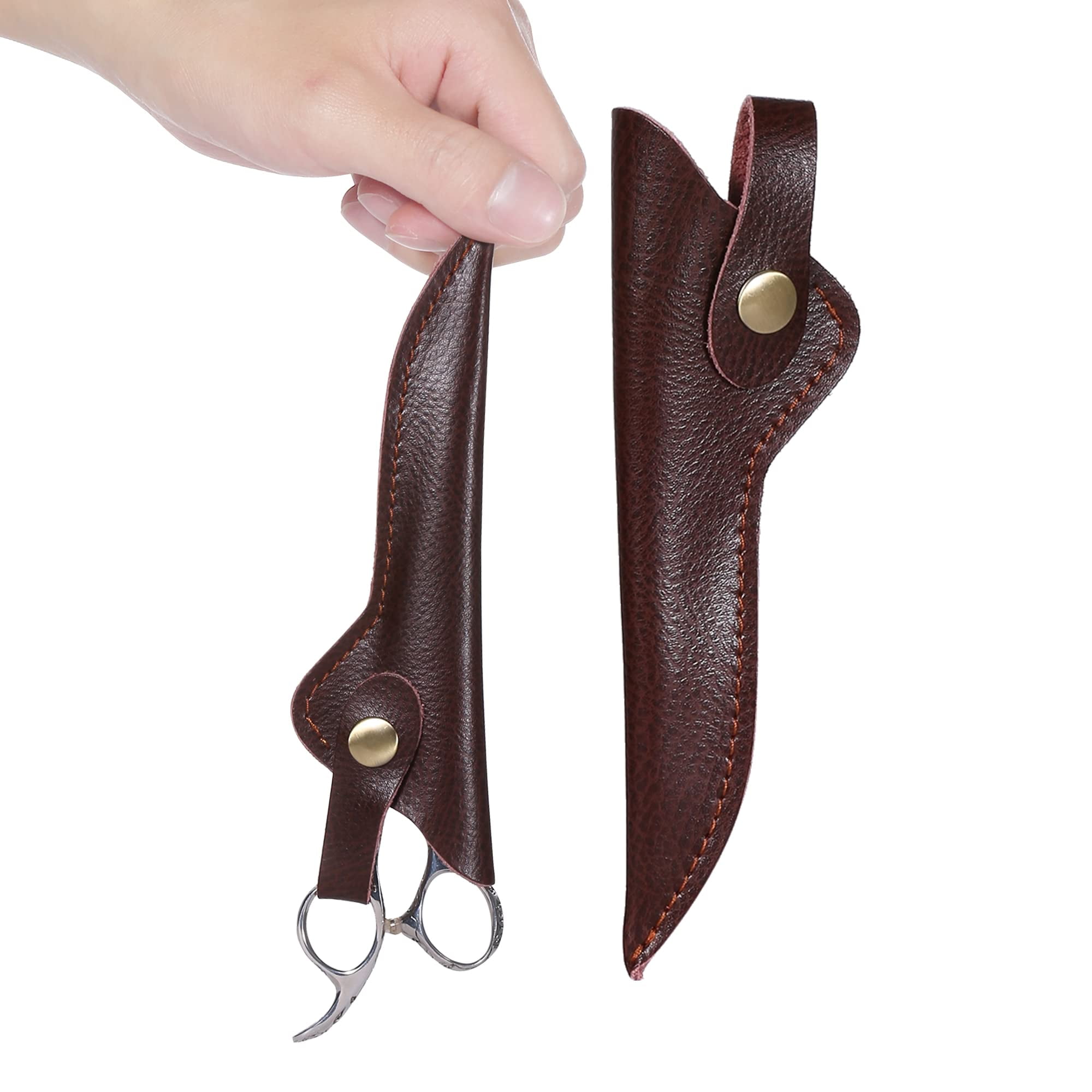 Scissors Pouch Holder (2 Pack), Hair Stylist, Barber Leather Shear ...