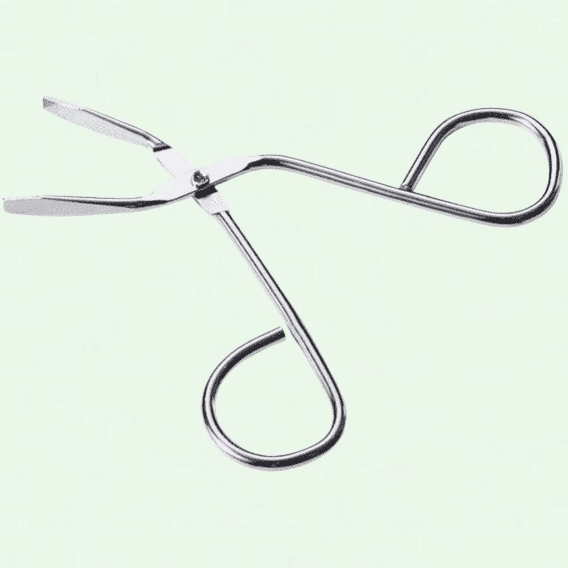 Scissors Shaped Eyebrow Tweezers Set, Stainless Steel Flat Tip and ...