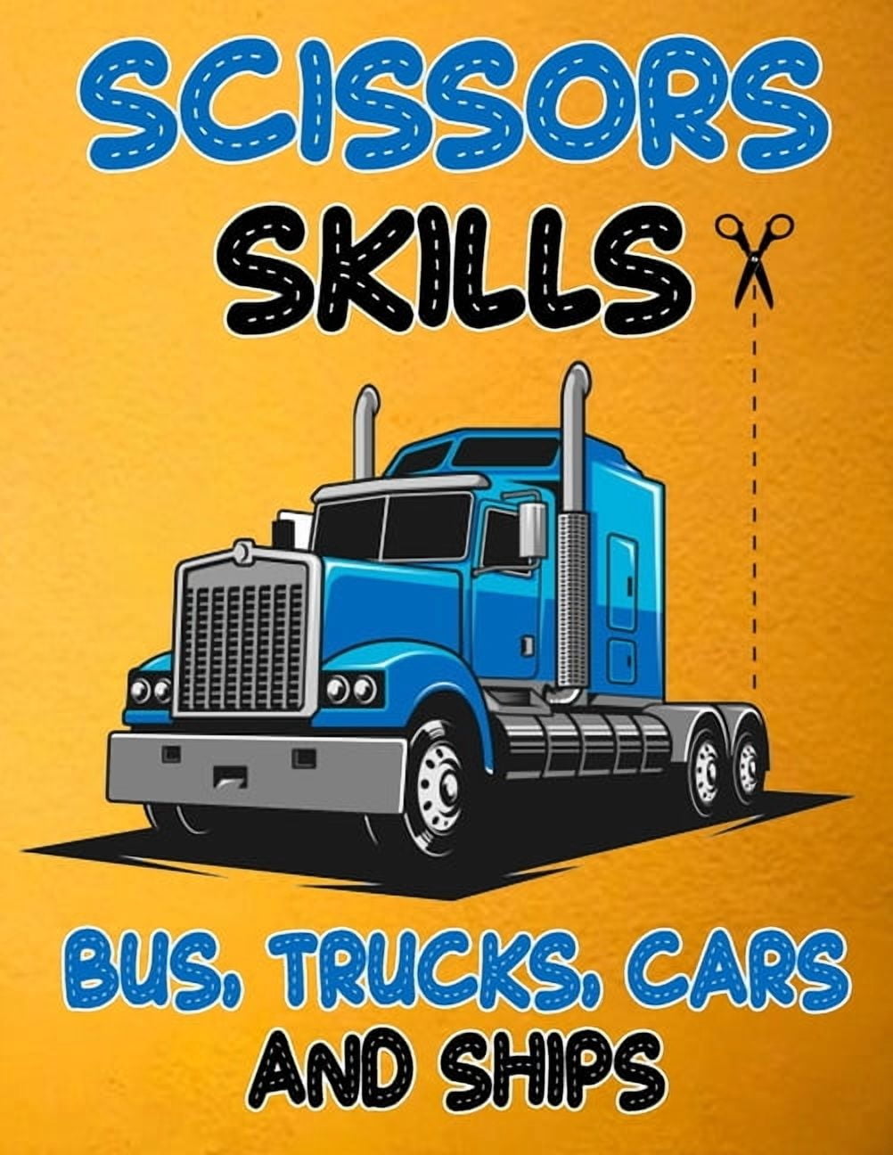 Scissors Skills Bus, Trucks, Cars and Ships: Cut and Paste Activity ...