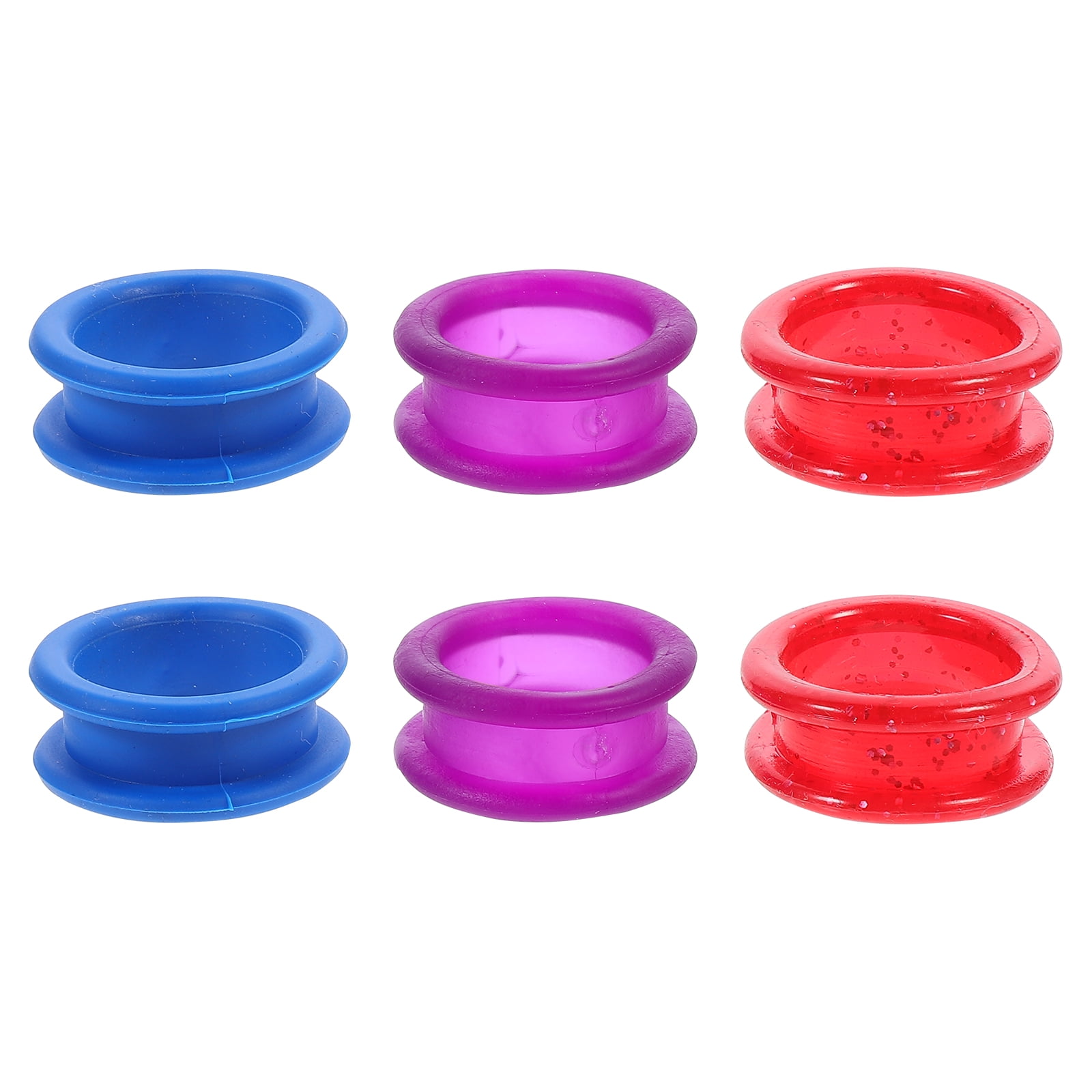 Scissors Thumb Insert Shear 6 Pcs Finger Trap Hair Stylist Tools ...