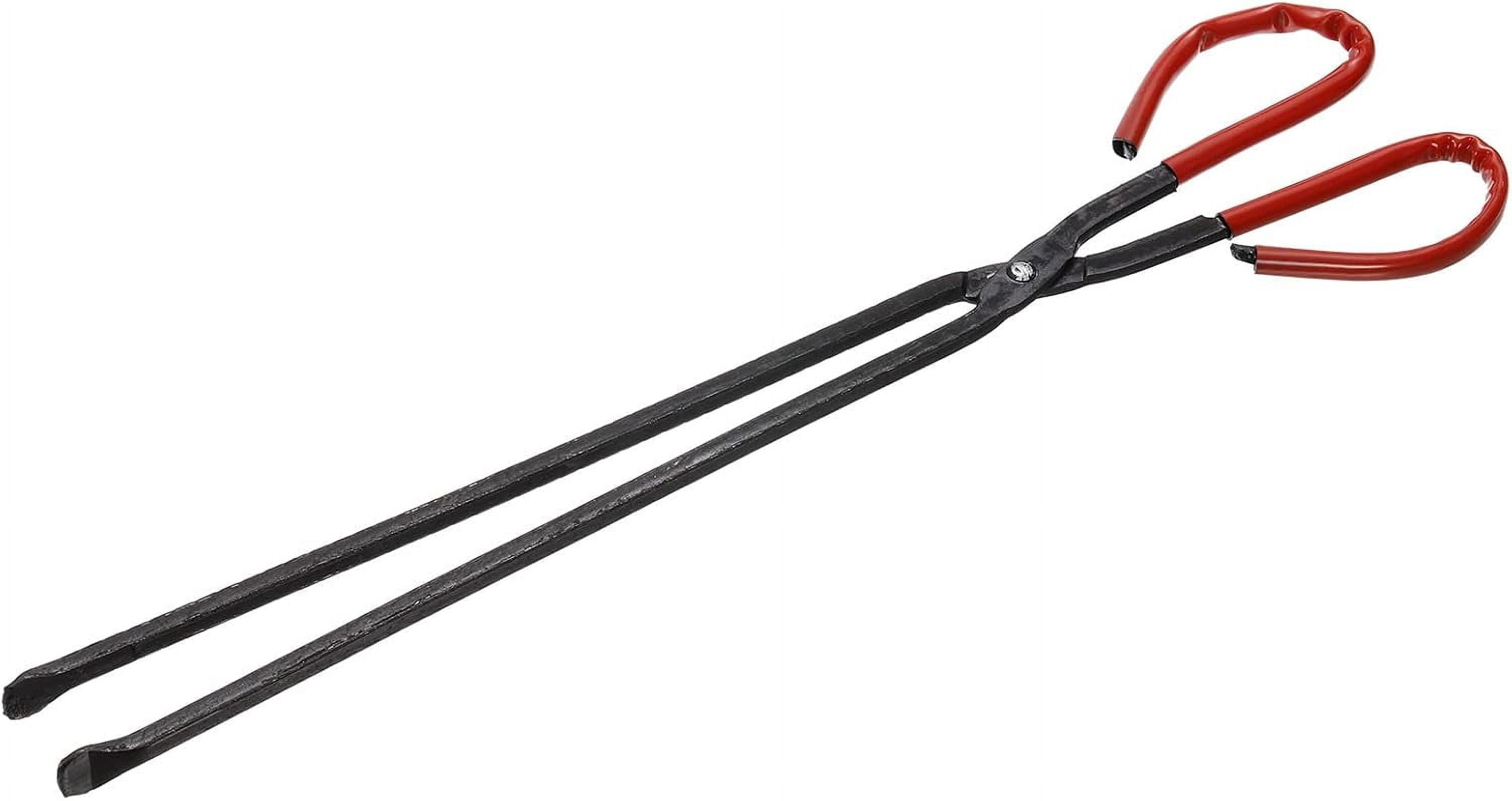 Scissors Tong, 45cm Carbon Steel Fireplace Firewood Picker Barbecue ...