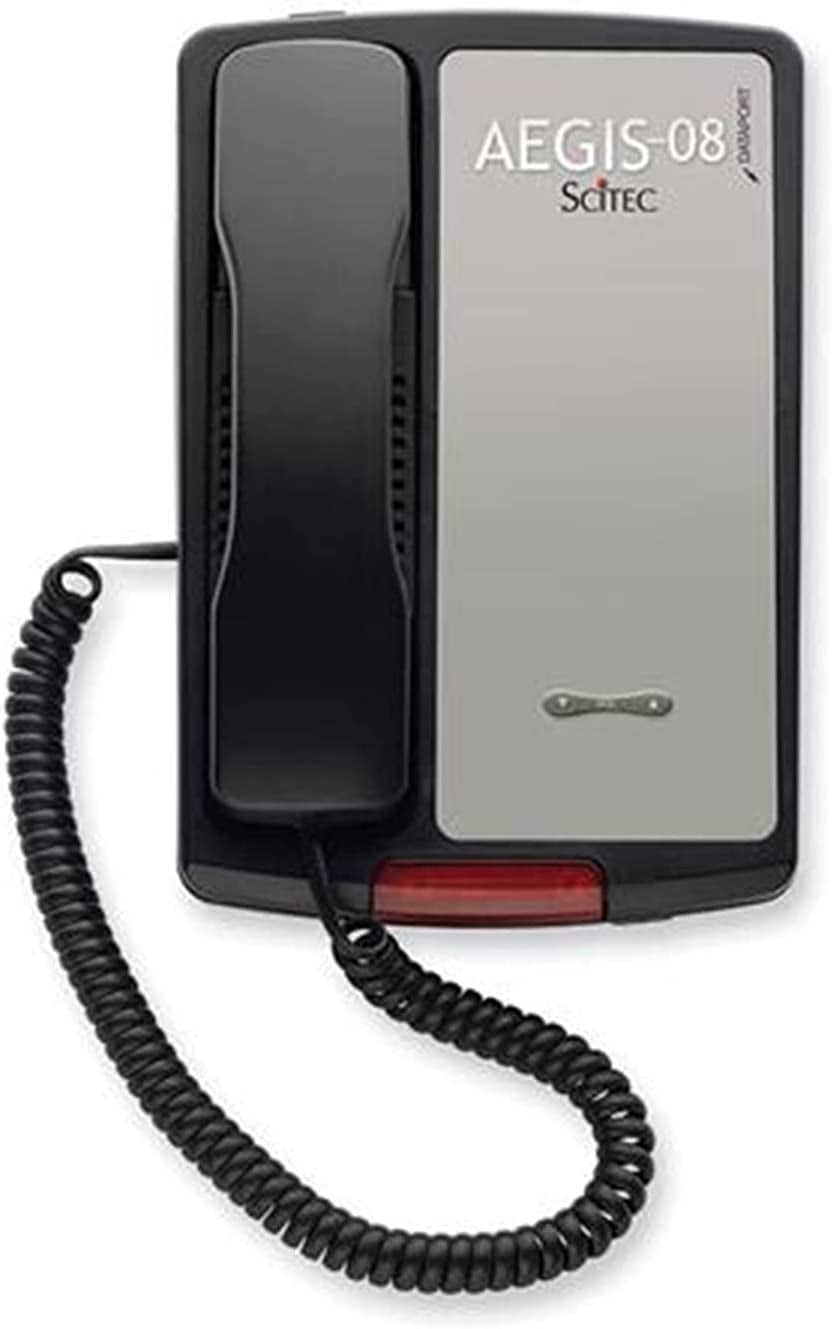 Scitec AEGIS-LB-08BK No Dial Single Line Lobby Phone Black - Walmart.com
