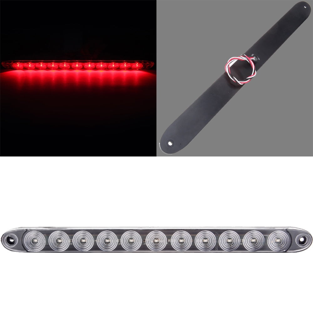 Scitoo 1 Piece Clear Lens Red LED 15" Waterproof Sealed 11 LED Light ...