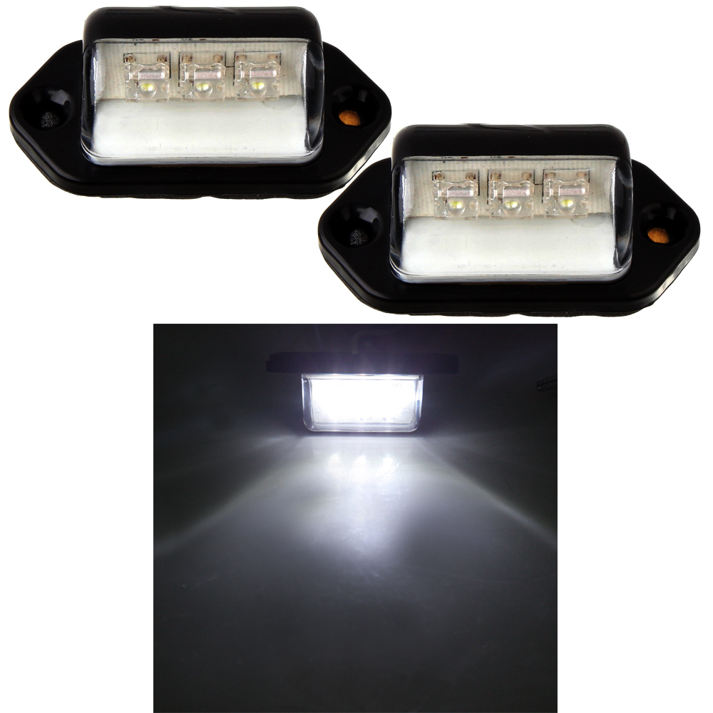 Scitoo 2x 3 LED License Plate Tag Light Boat Rv Truck Trailer Interior ...