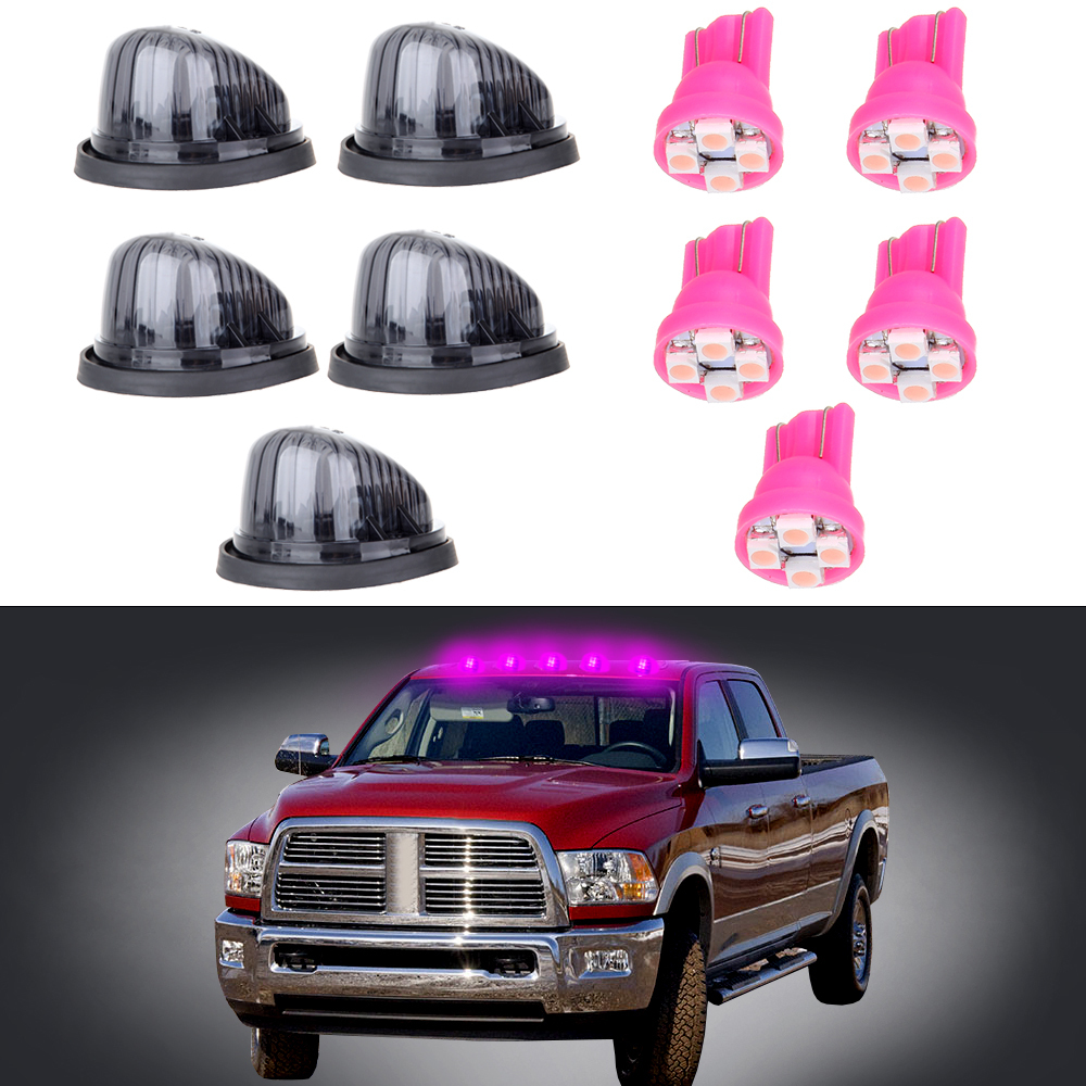 Scitoo 5 Pack Smoke 9069A Round-Shape Cab Running marker Light Lamp ...
