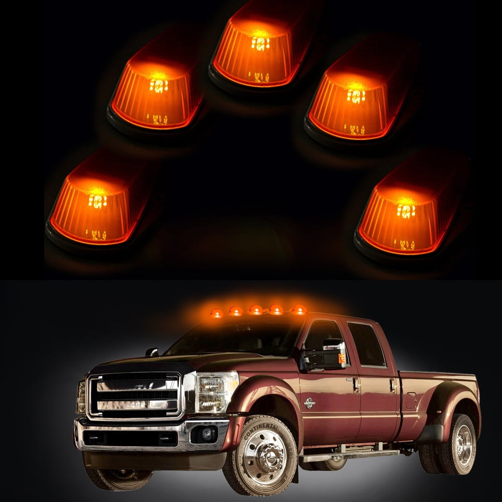 Scitoo 5Pcs Amber Cab Marker Roof Running Lamps with Base Housing +5Pcs ...