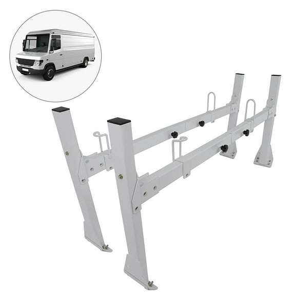 Scitoo Heavy-Duty 2 Bars Steel Utility Ladder Truck Pickup Rack Kayak ...