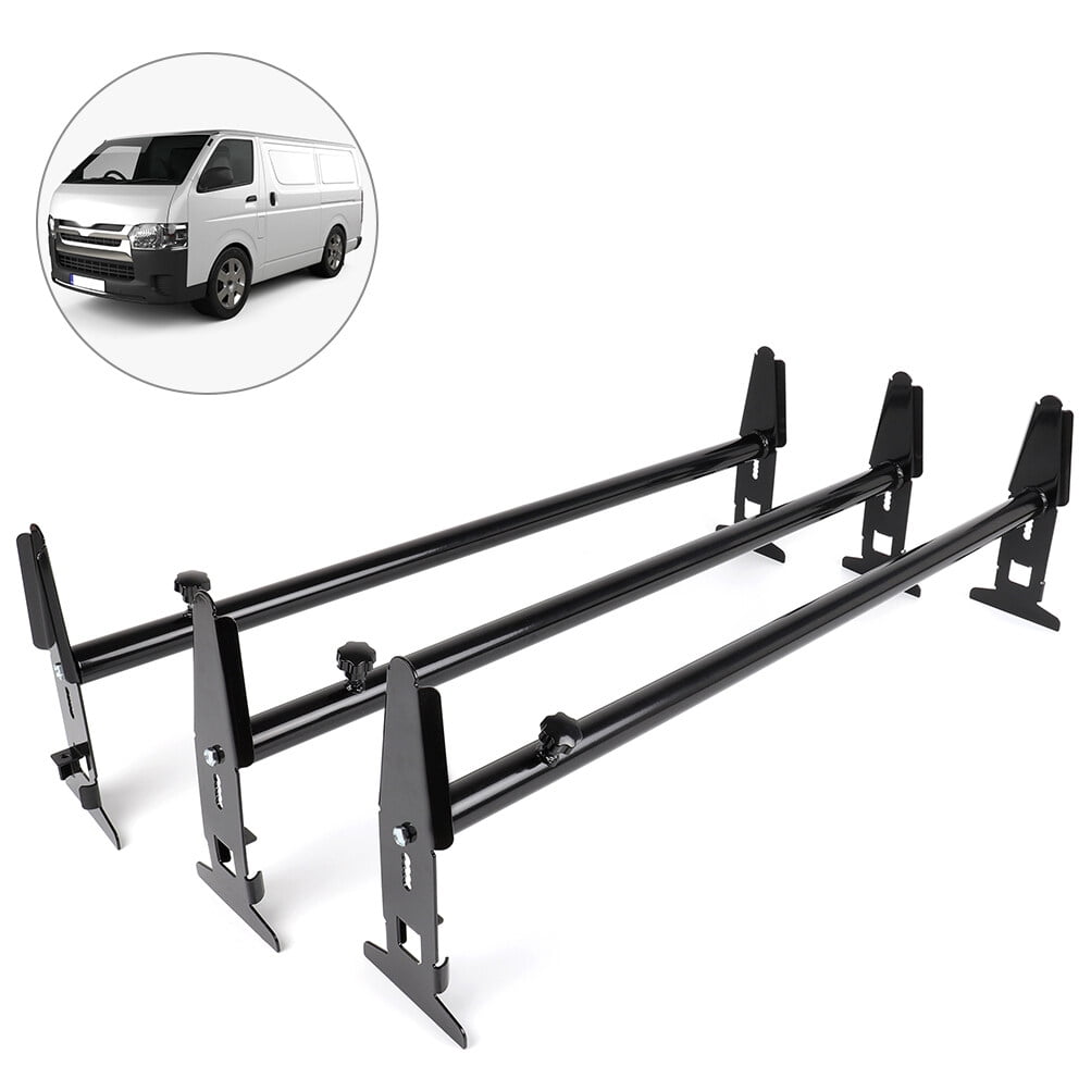 Scitoo Heavy-Duty 3 Bars Steel Utility Ladder Truck Pickup Rack Kayak ...