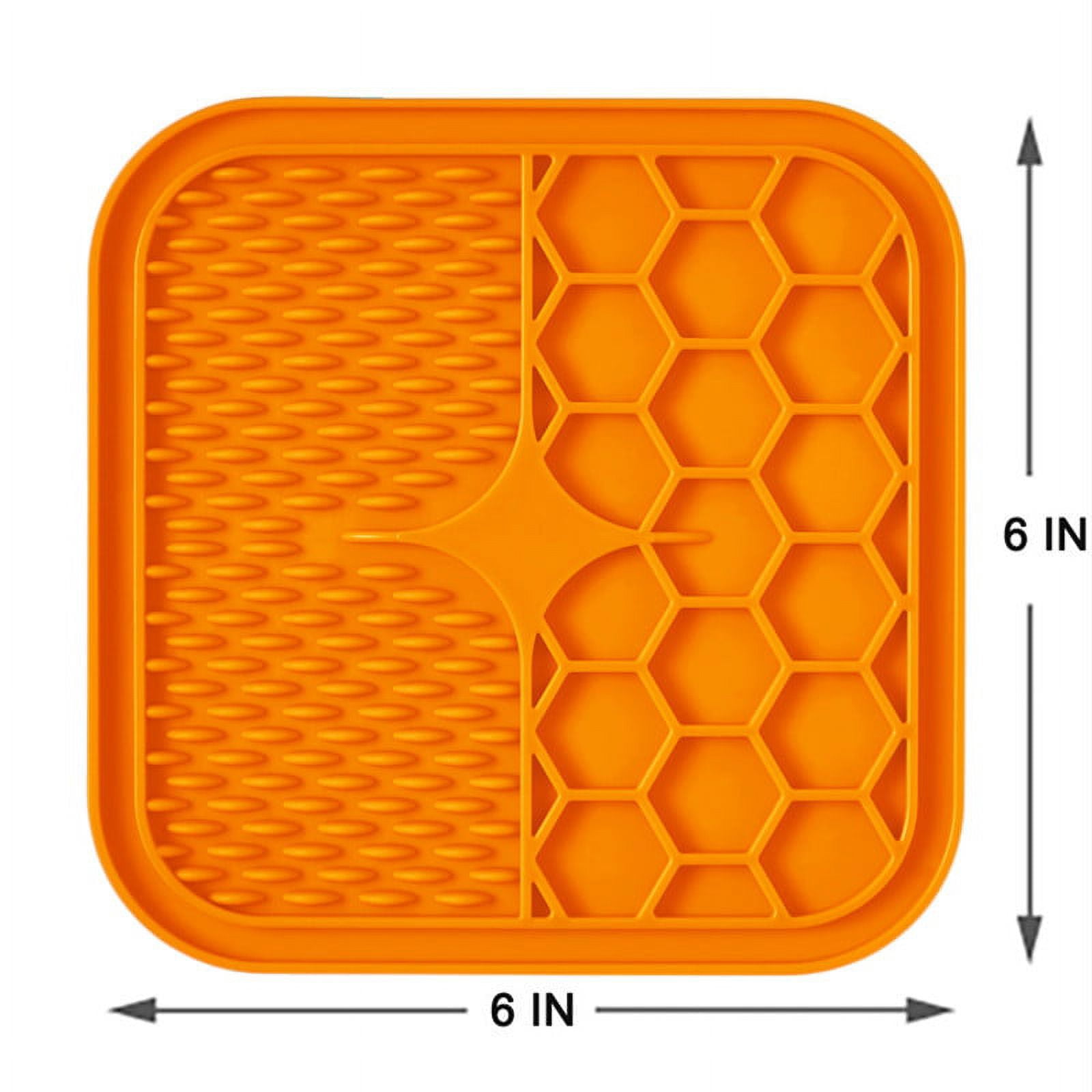 Scmkd 6in Lick Pad, Slow Feeder Mat Silicone Dispenser Pet Feeding ...