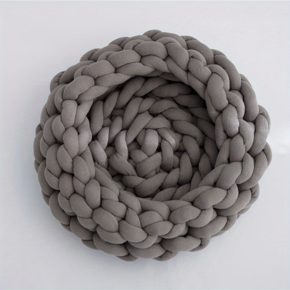 Scmkd Pet Bed Basket Warm Woven Cat Nest Cozy Cuddler For Dogs & Cats ...