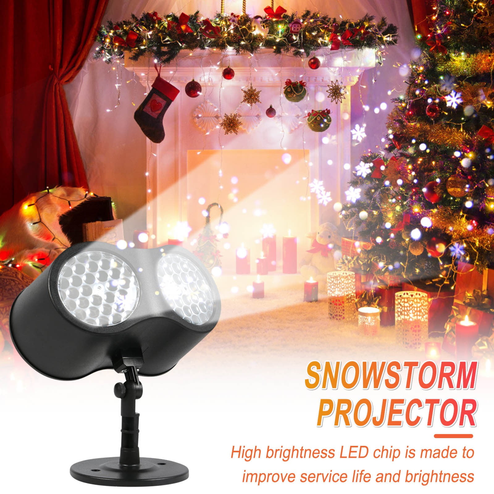 Scnor Christmas Light Projectors Waterproof LED Snowflake Holiday Xmas ...