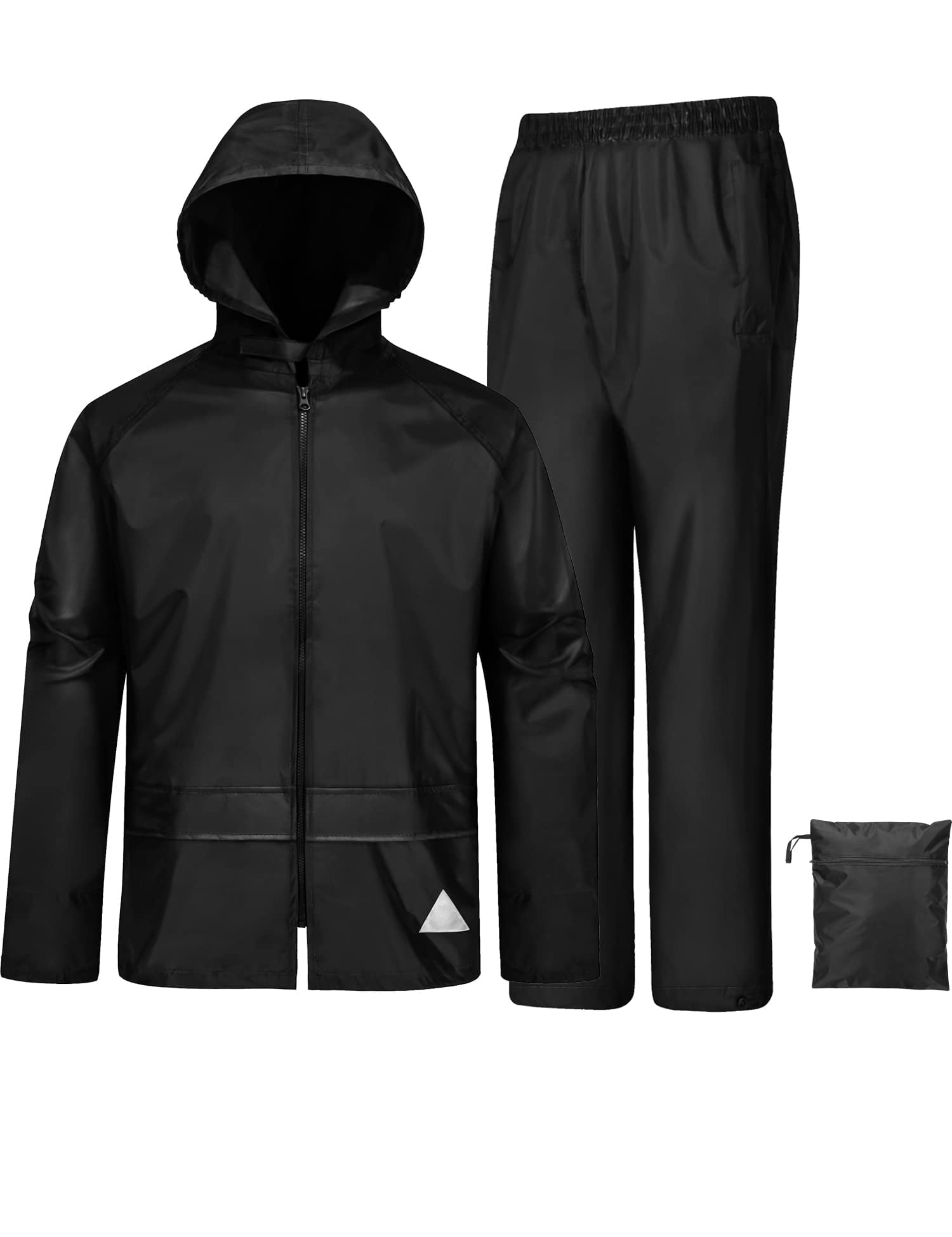 Geeksport Men's Waterproof Ventilate Rain Suit, Breathability Rating ...