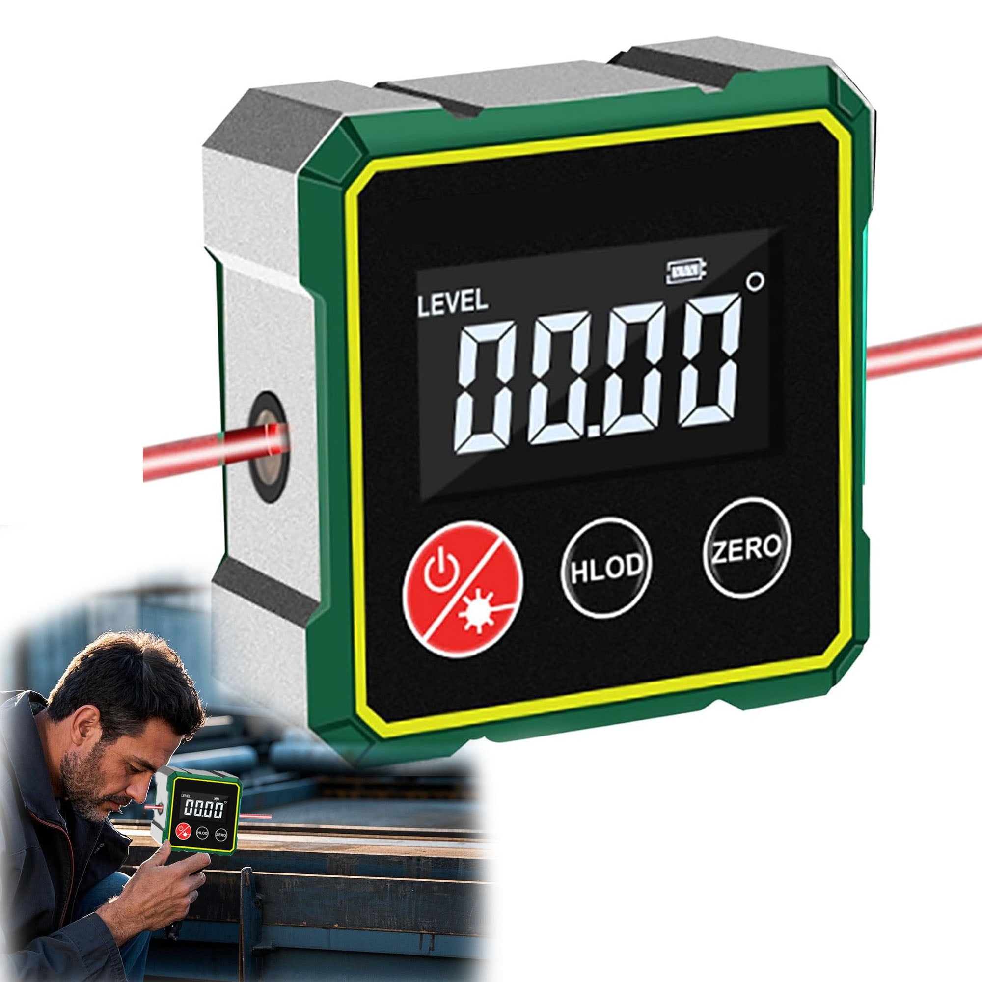 Scomeri Magnetic Digital Angle Finder with Electronic Laser, Aneedbaby ...