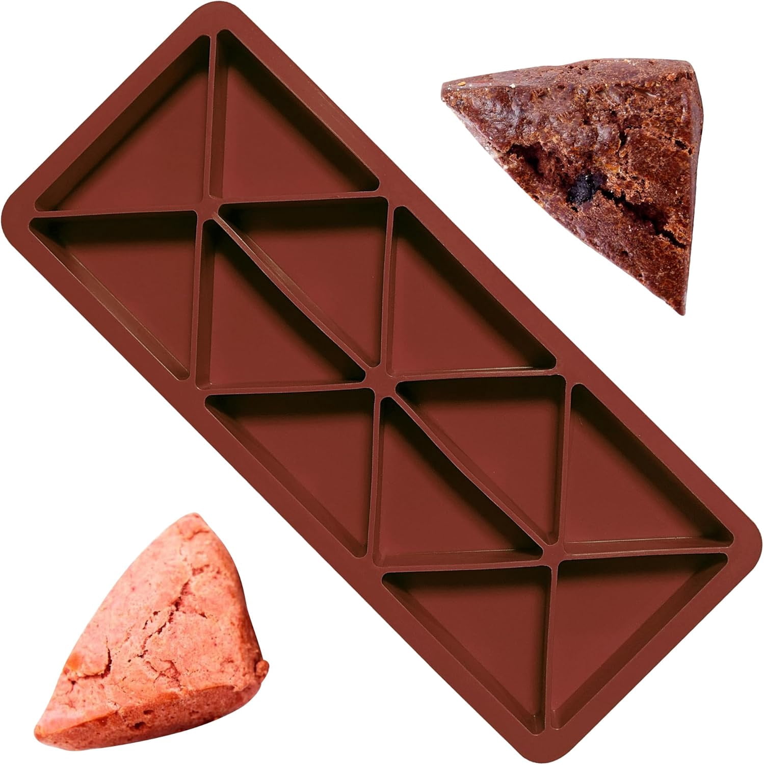 Scone Pan Silicone Molds,Scone Pans for Baking,12-Cavity Nonstick Large ...