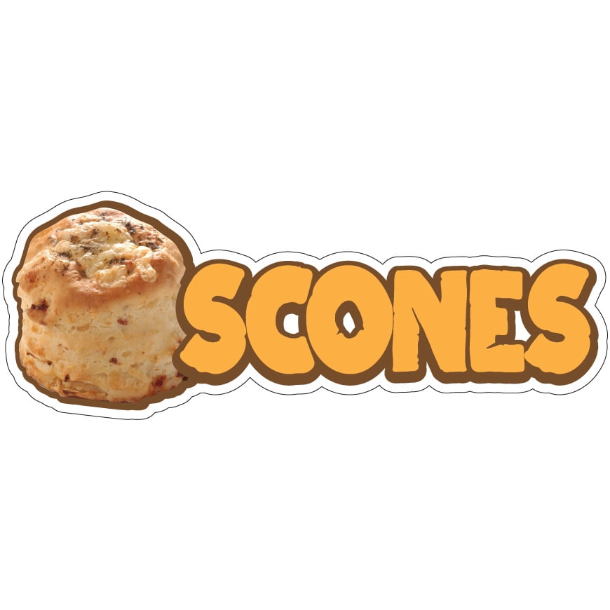Scones 8" Decal Concession Stand Food Truck Sticker - Walmart.com