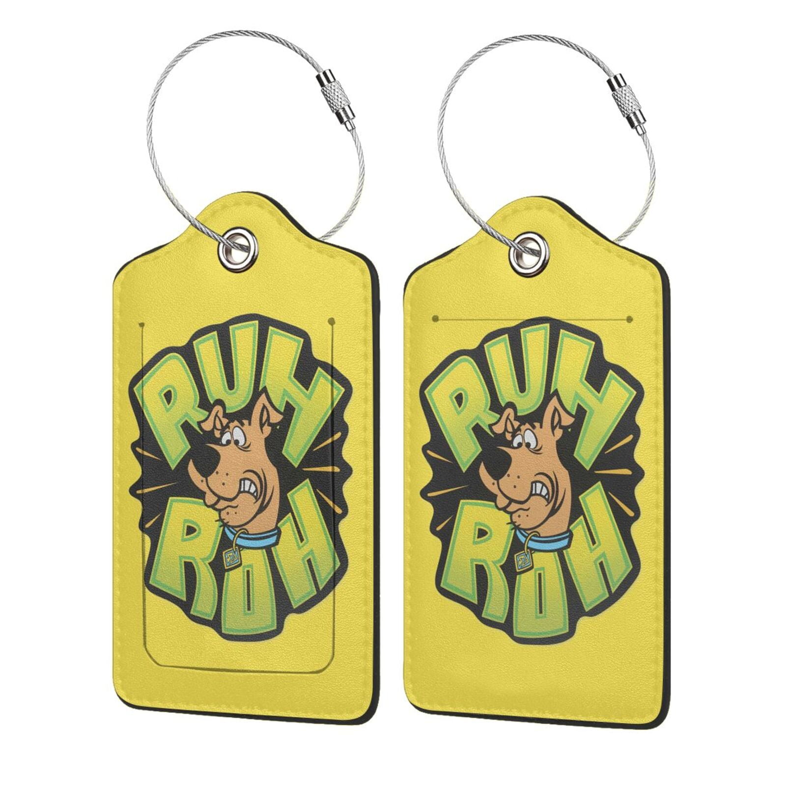 Scooby-Doo 1 Pc Luggage Tags Leather Suitcases Tag With Privacy Cover ...
