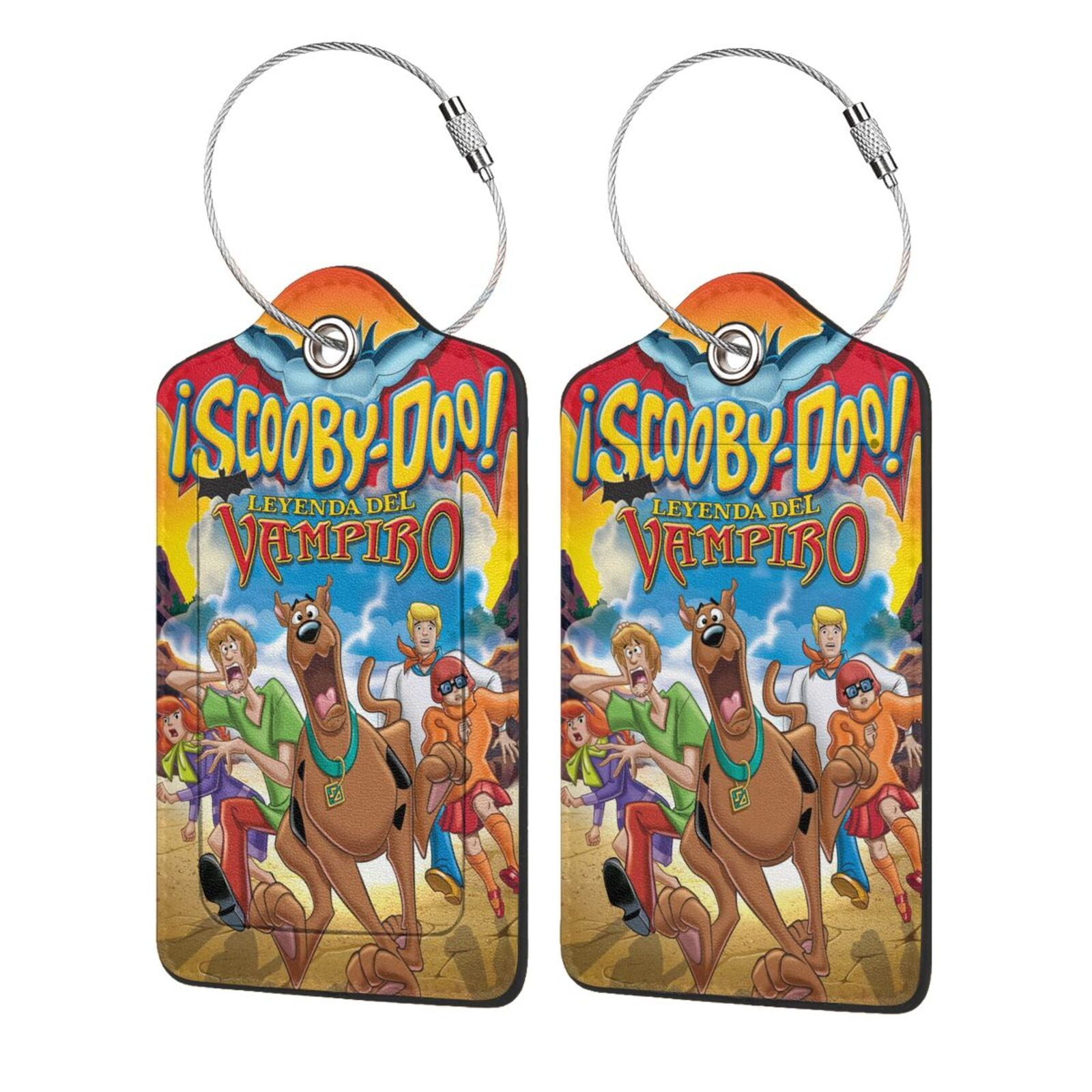 Scooby-Doo 1 Pc Luggage Tags Leather Suitcases Tag With Privacy Cover ...