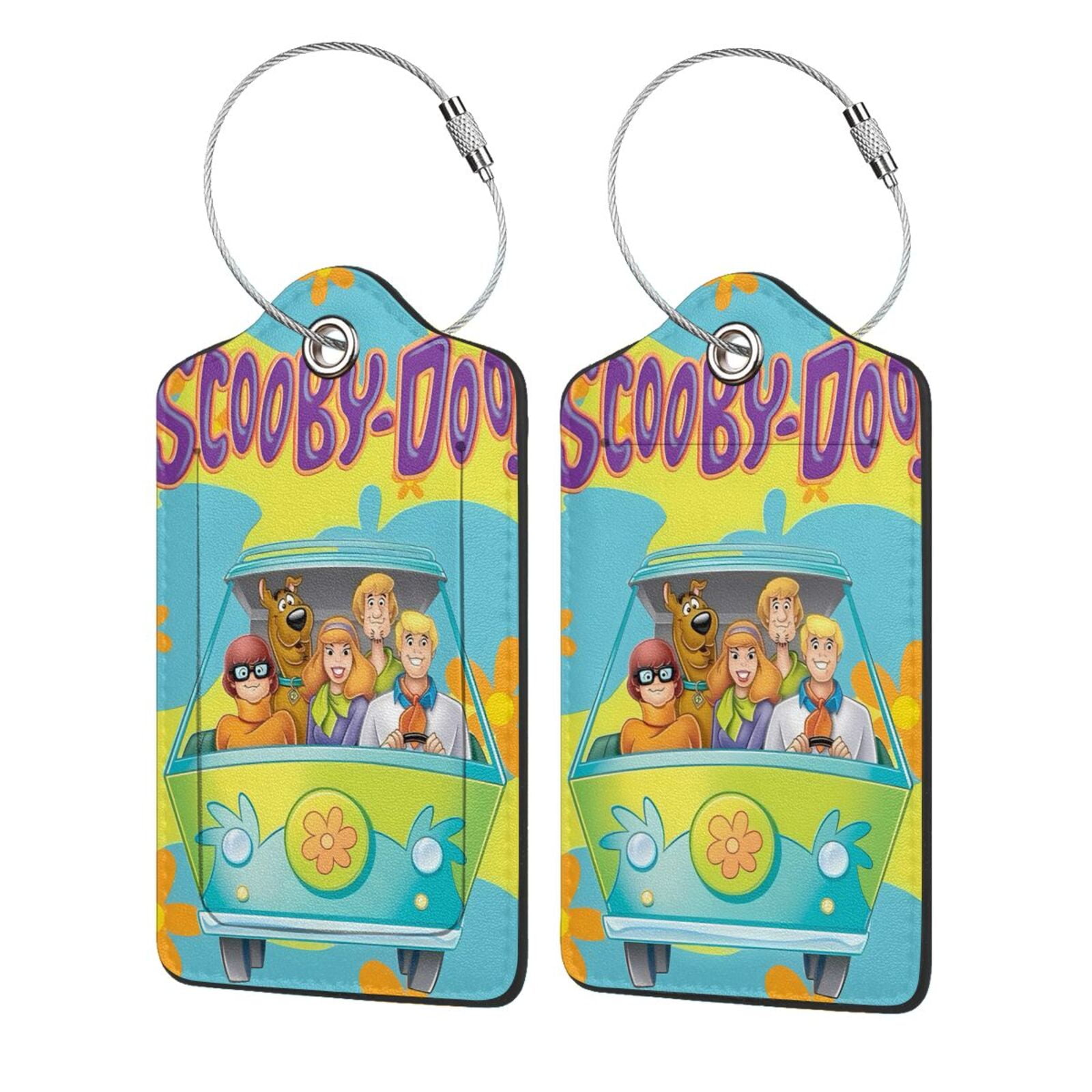 Scooby-Doo 1 Pc Luggage Tags Leather Suitcases Tag With Privacy Cover ...