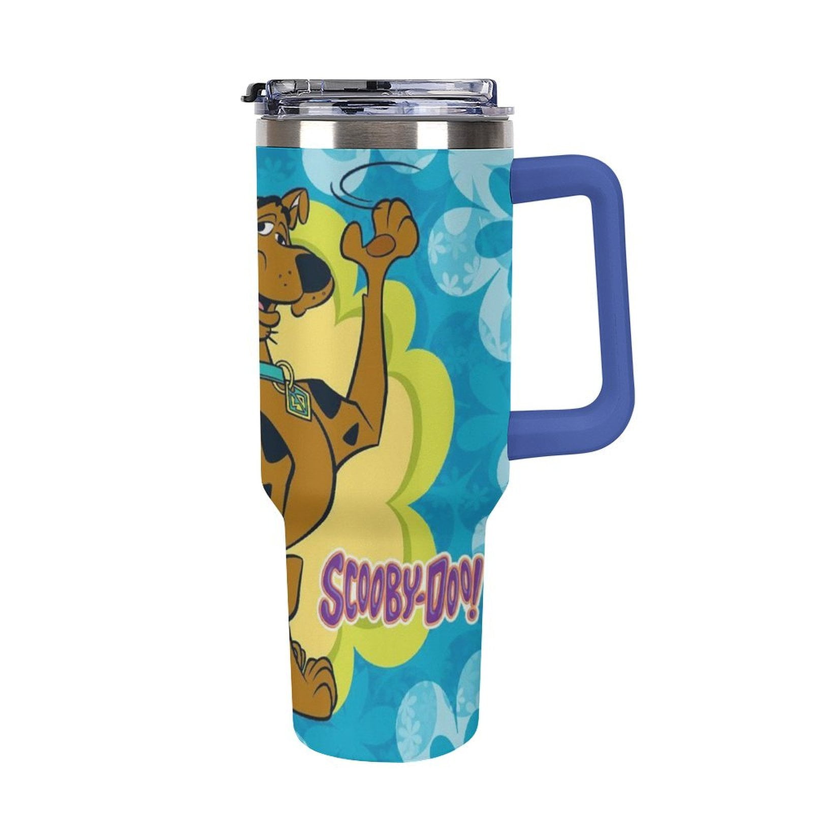 Scooby-Doo 40 Oz Tumbler With Handle And Straw, Stainless Steel Vacuum ...