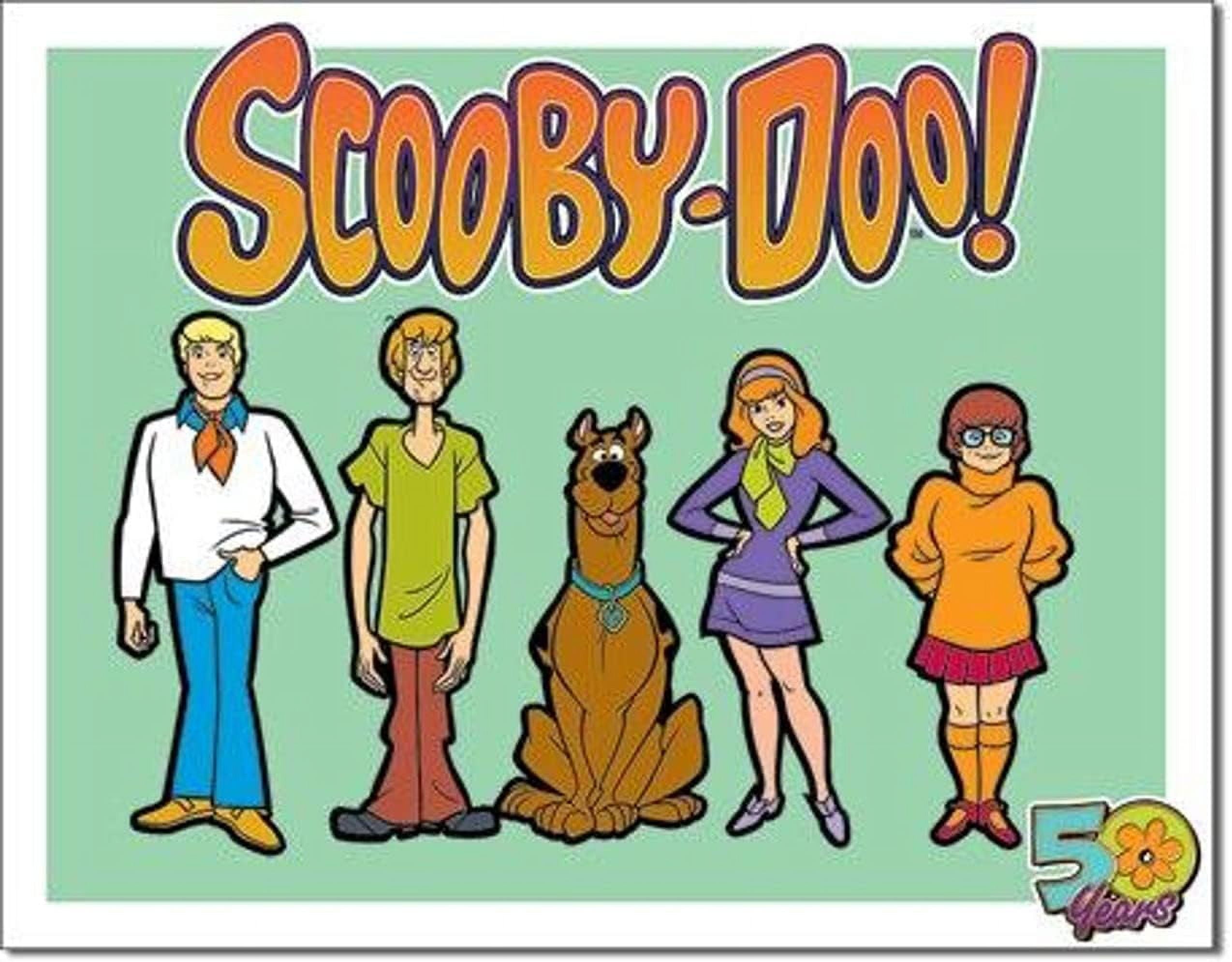 Scooby Doo 50 Years Tin Sign - Nostalgic Vintage Metal Wall - Made in ...