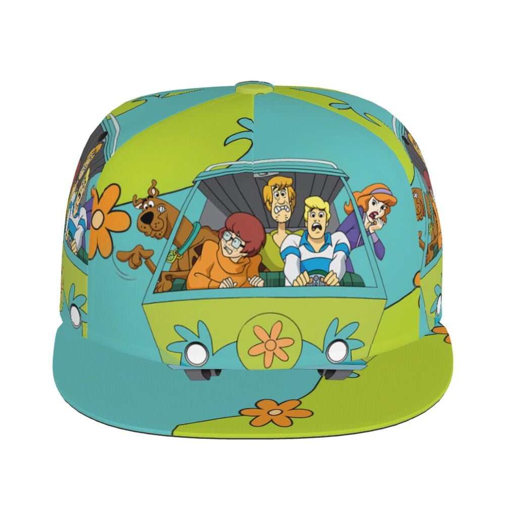 Scooby-Doo Adjustable Flat Brim Baseball Cap Snapback Hat Hip Hop Caps ...
