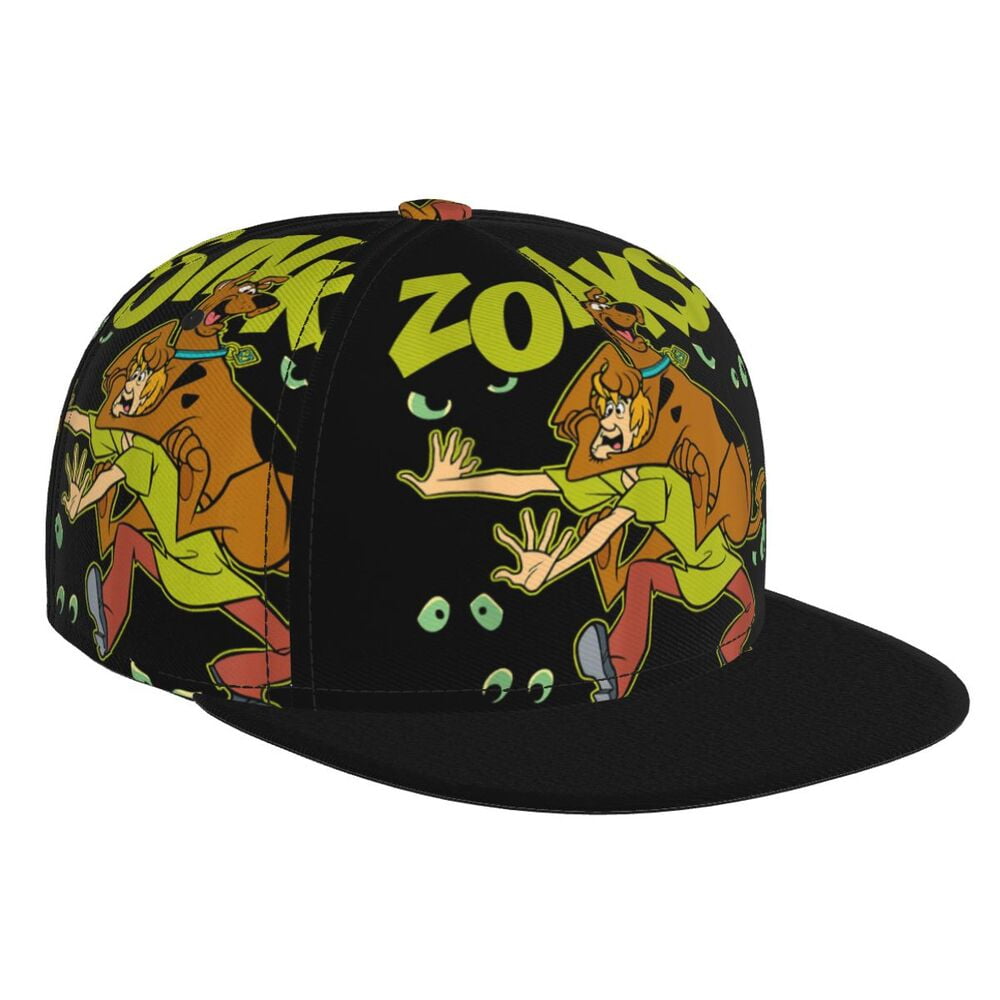 Scooby Doo Adjustable Flat Brim Baseball Cap Snapback Hat Hip Hop Caps ...