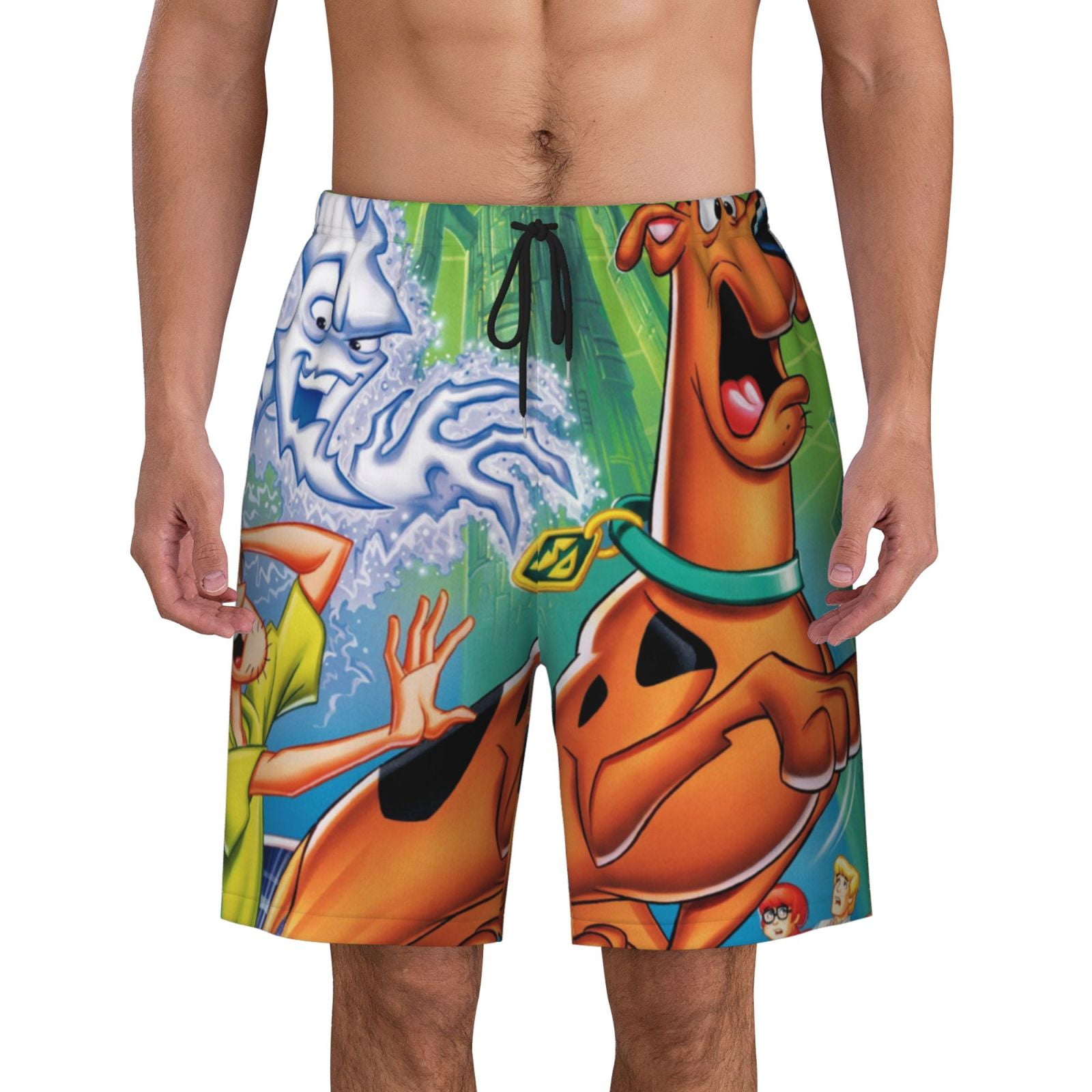 Scooby Doo And The Cyber Chase Men's Beach Shorts Swim Trunks Casual ...