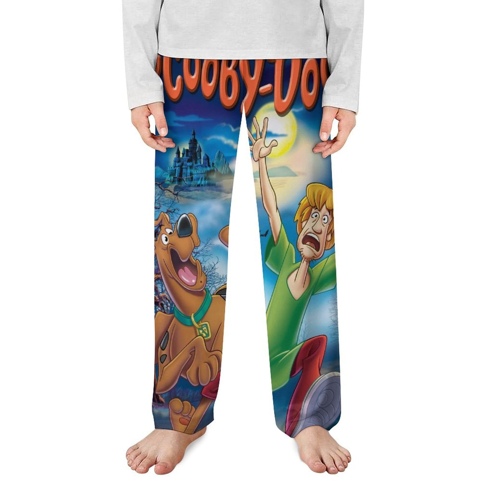 Scooby Doo Animated Children's Pajamas Lounge Straight Leg Sleeping ...