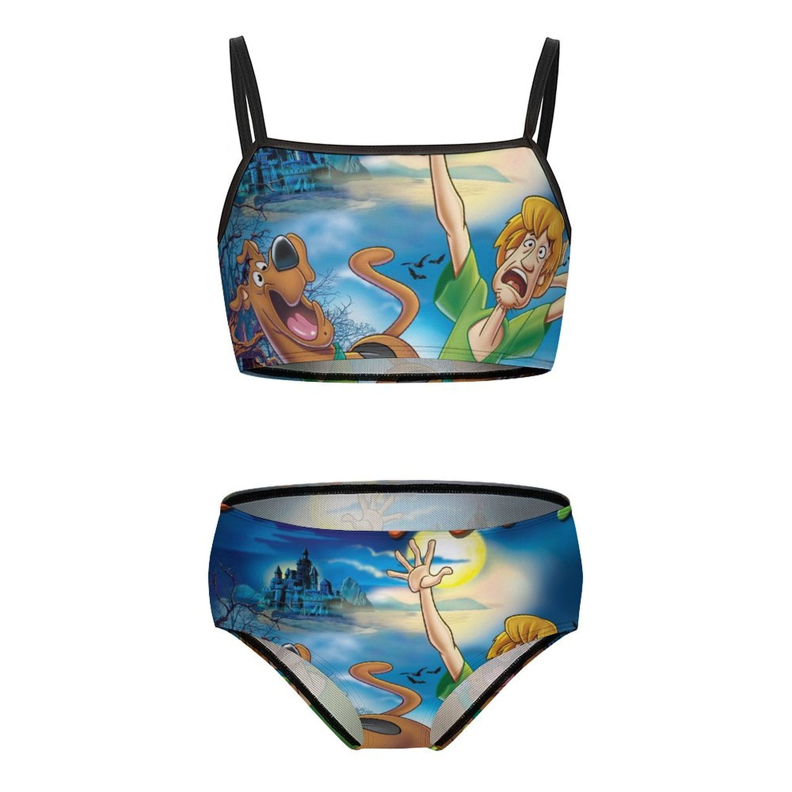Scooby Doo Animated Children's Swimsuit Girls Swimwear 2 Piece Bikini ...