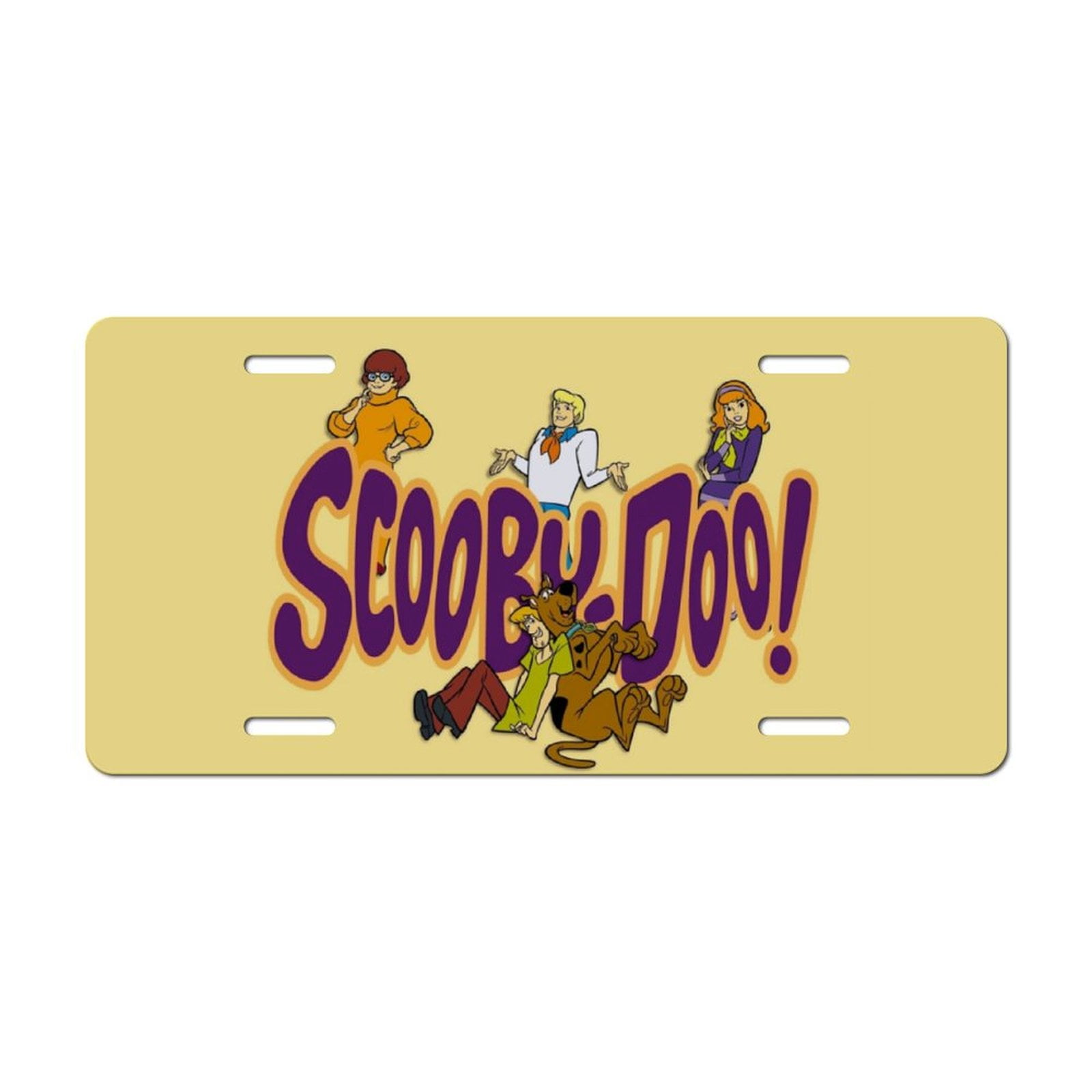 Scooby Doo Animated License Plate Cover Aluminum Novelty Vanity Tag ...