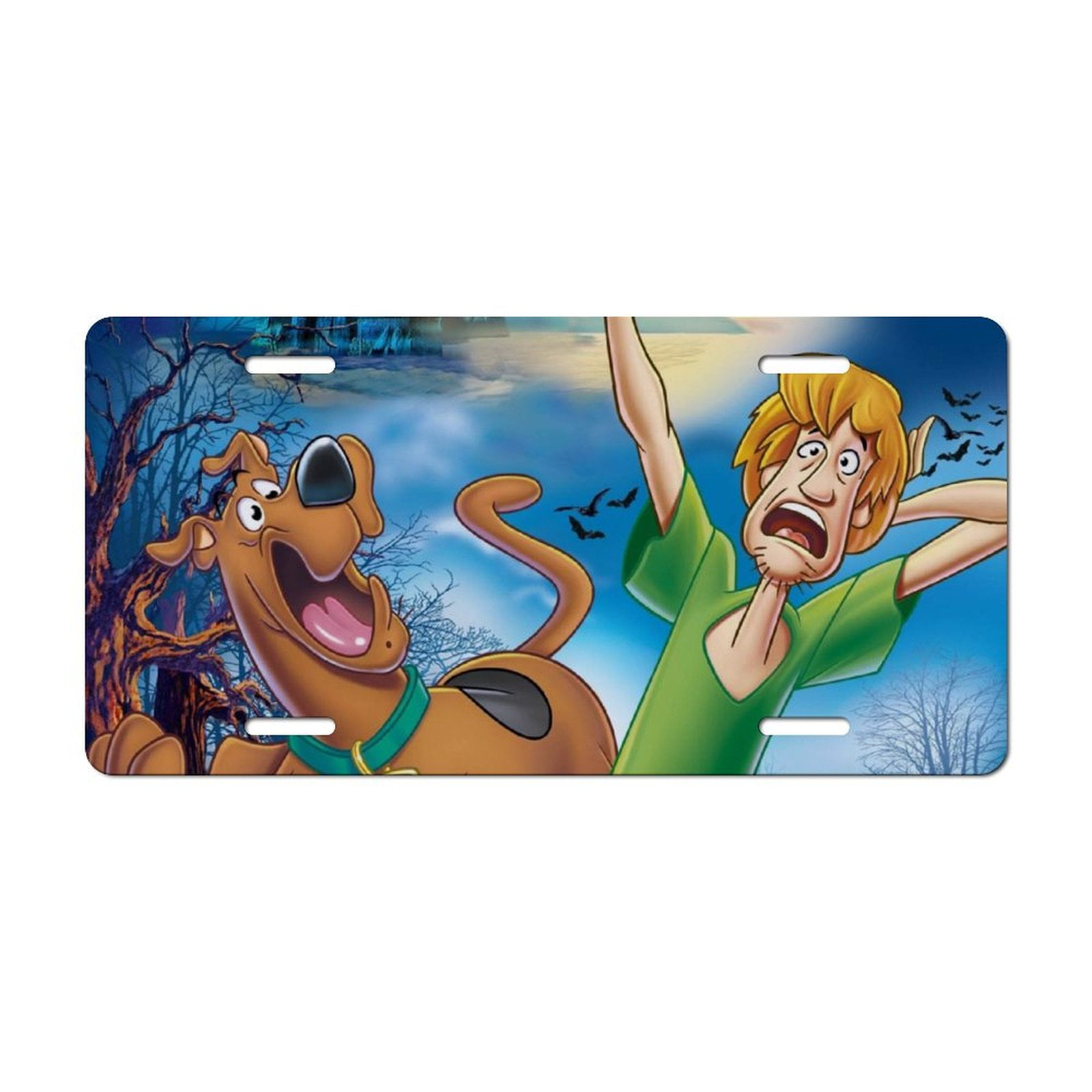 Scooby Doo Animated License Plate Cover Aluminum Novelty Vanity Tag ...