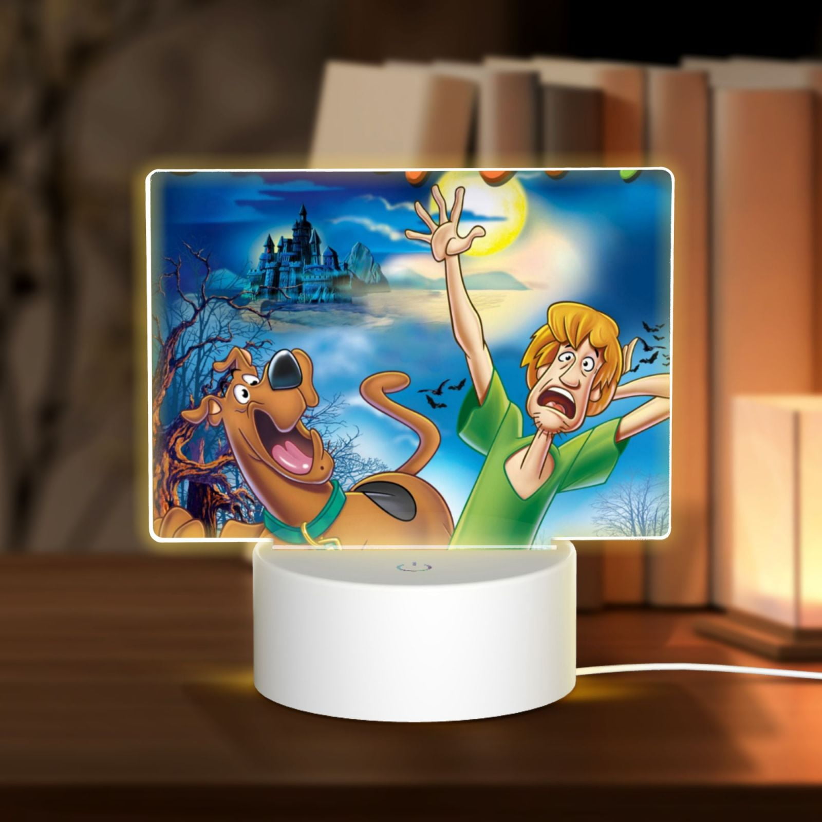 Scooby Doo Animated Rectangular Acrylic Night Light Adjustable 3 Light ...